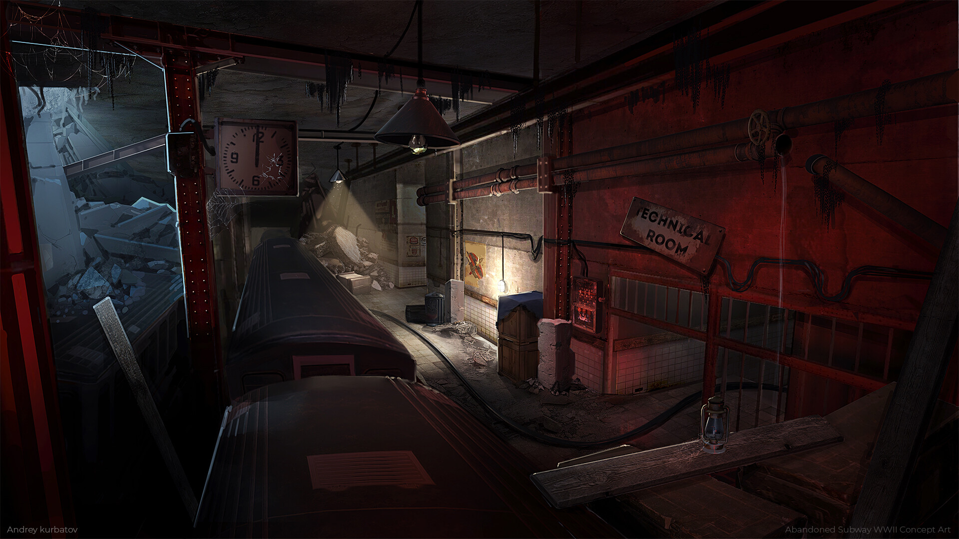 ArtStation - Abandoned Subway