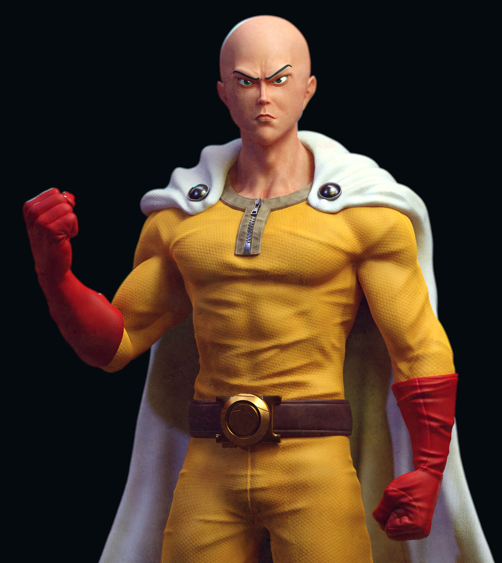 ArtStation - Saitama One Punch Man.
