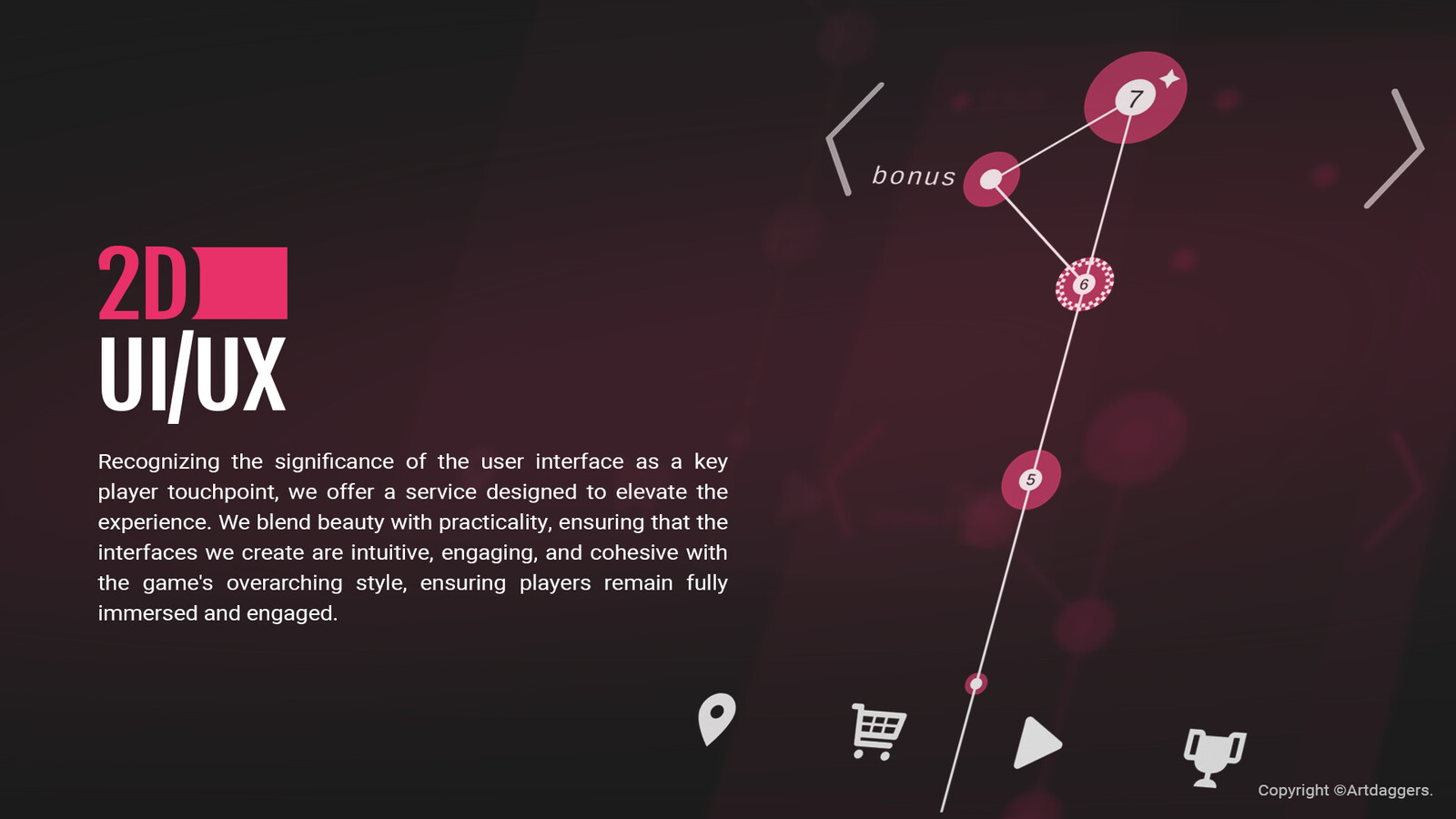 Artdaggers Outsourcing Studio - 2D UI/UX