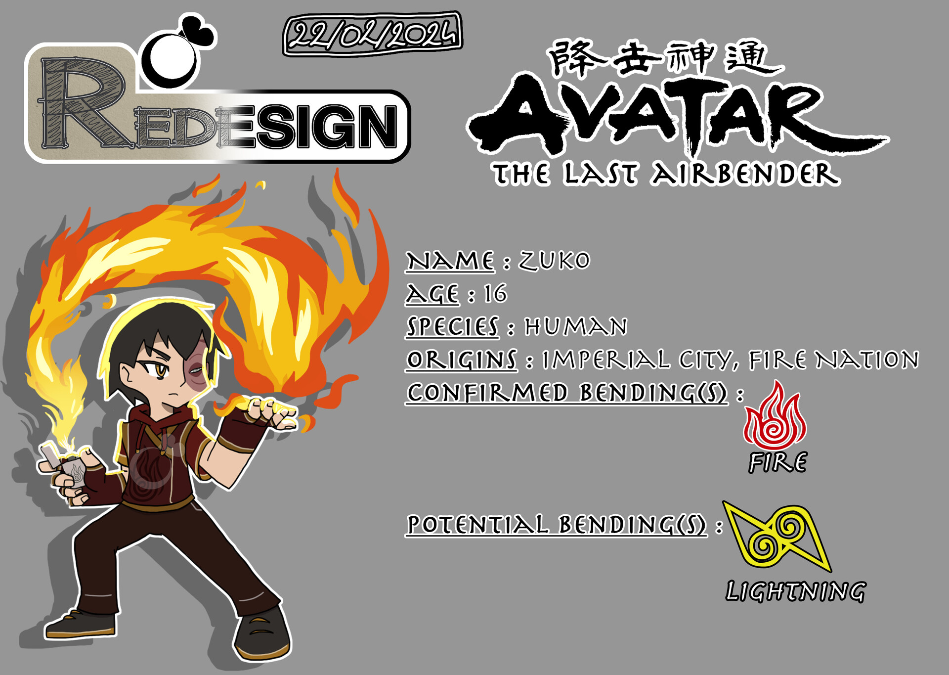 Mello T. Befan - "Avatar the last airbender" - Redesign