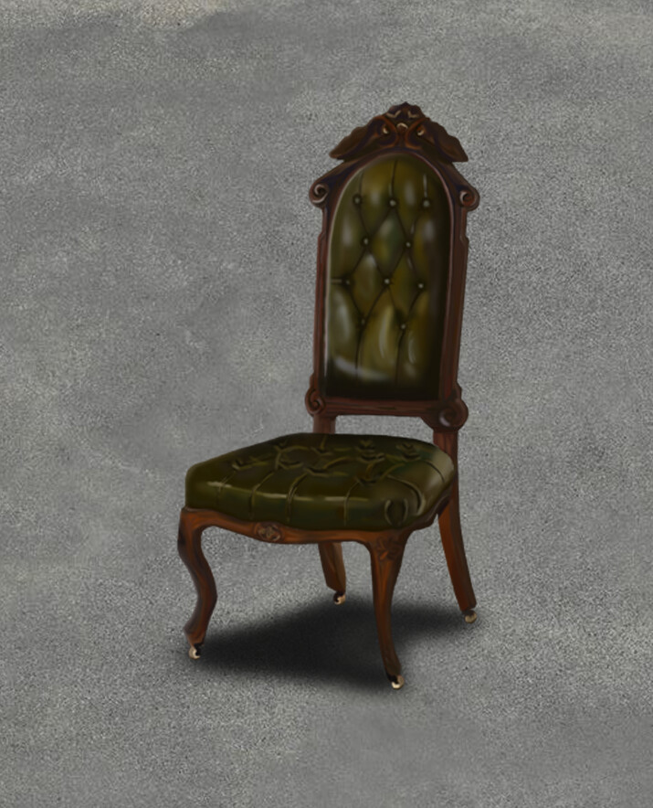 ArtStation - Victorian chair asset