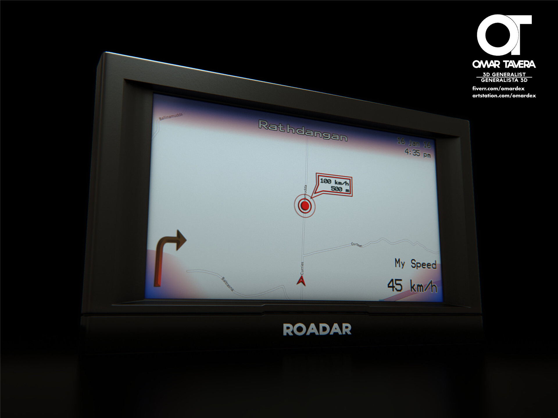 ArtStation - Car gps proximity device