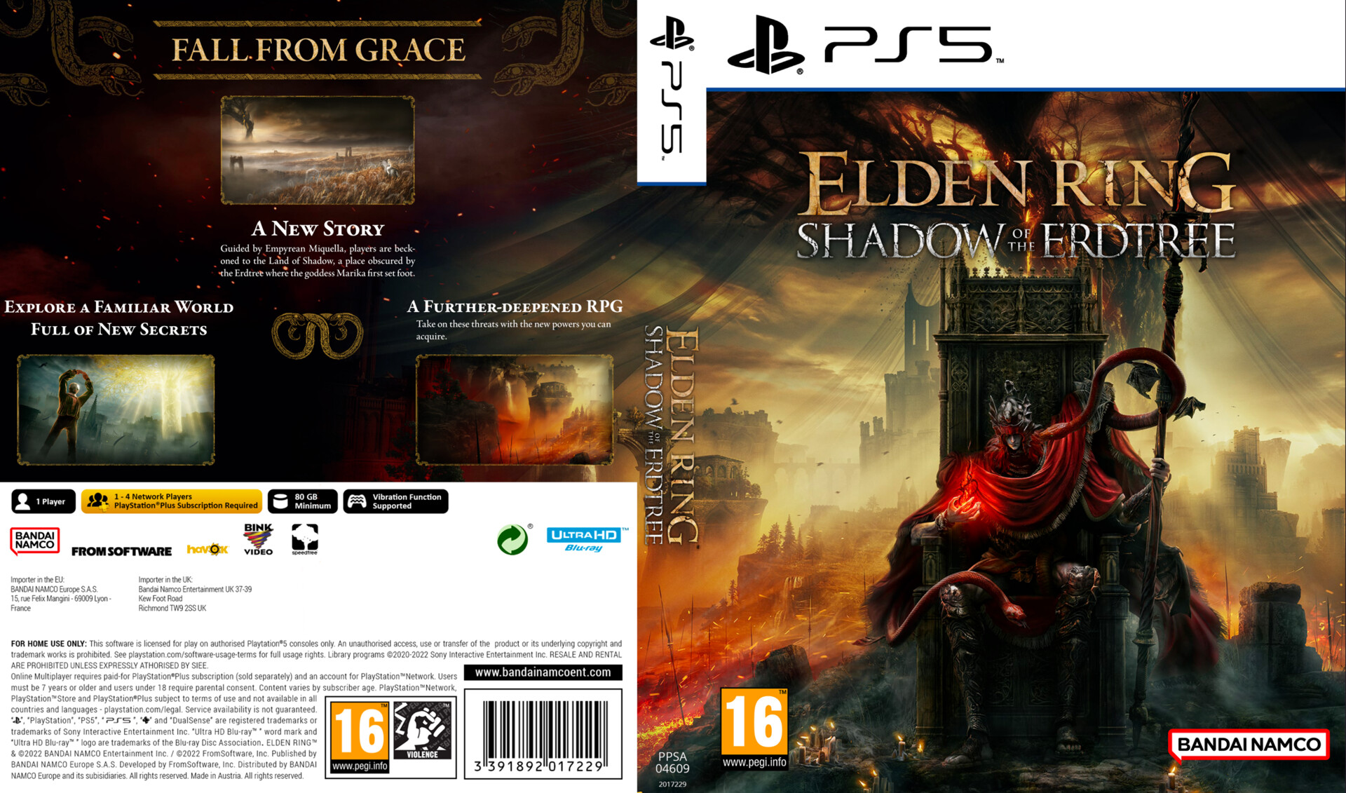 ArtStation - ELDEN RING - Shadow of the Erdtree (PS5 Fanmade Cover)