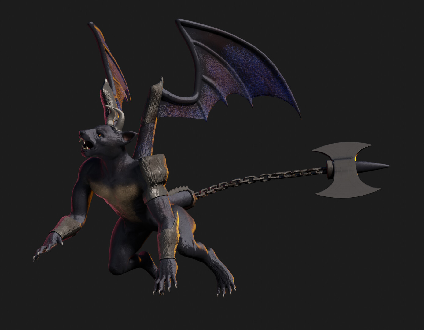 ArtStation - Axe Tailed Gargoyle