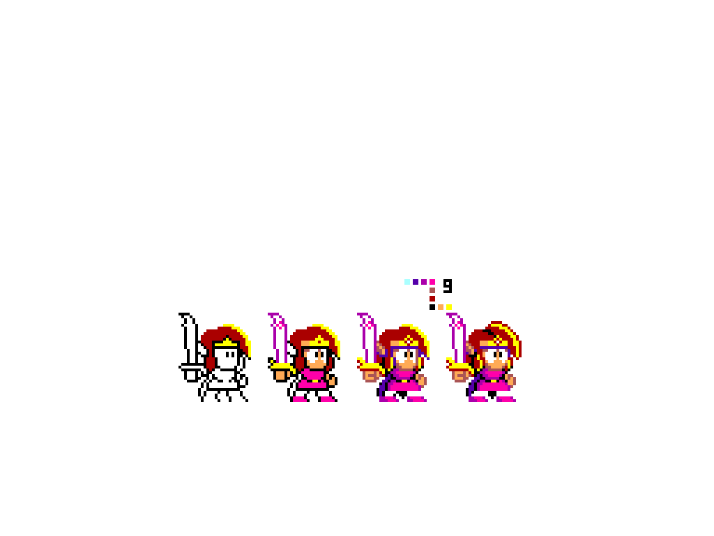 Mark Apilado - Arzette pixel art demake