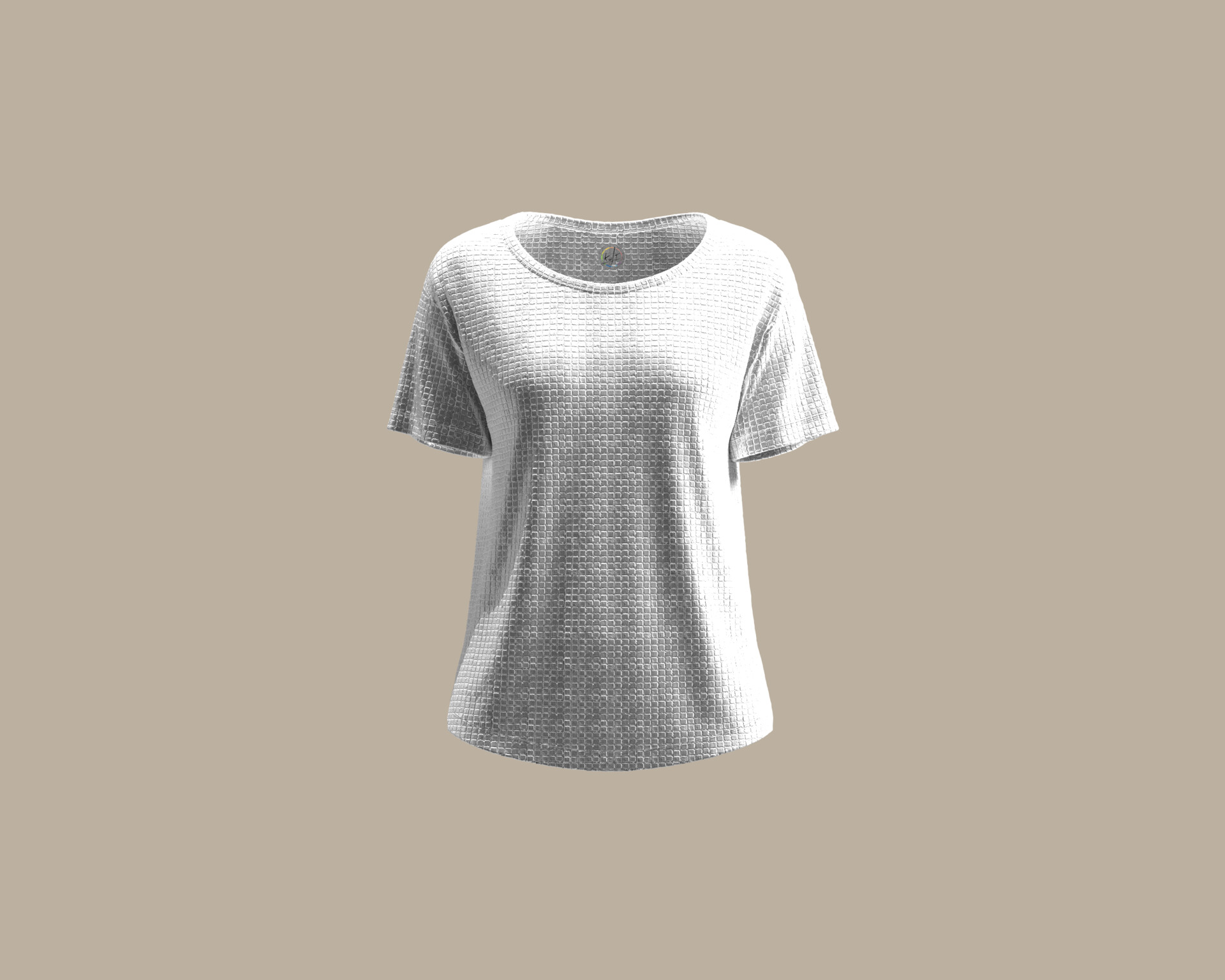 ArtStation - Women's velvet Embossed Textured T-shirt
