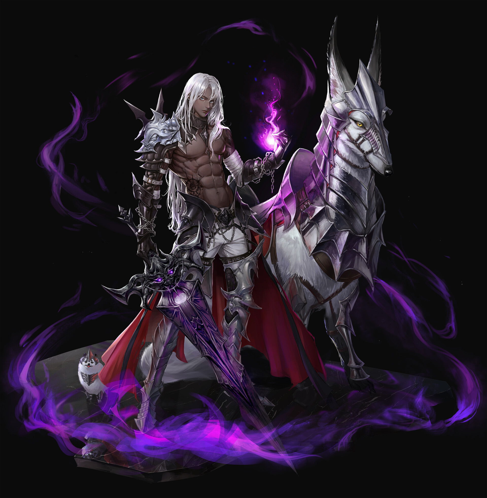 ArtStation - Dark magic swordsman