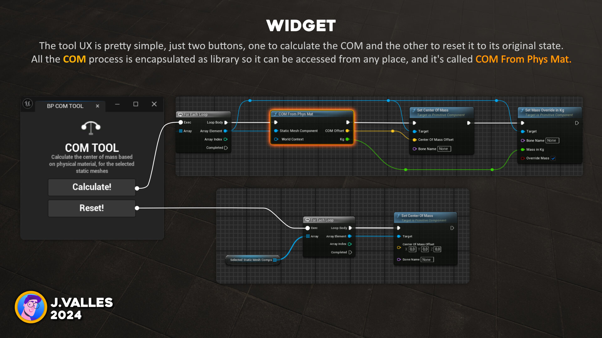 Jorge Valles - MATERIAL BASED CENTER OF MASS TOOL