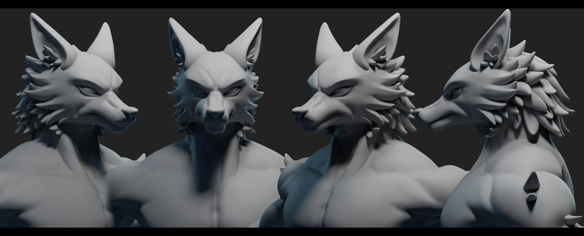 ArtStation - Werewolf Clay Sculpt