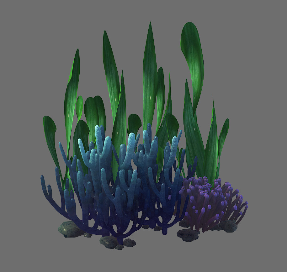 ArtStation - Game Model - Seabed - Coral Cluster