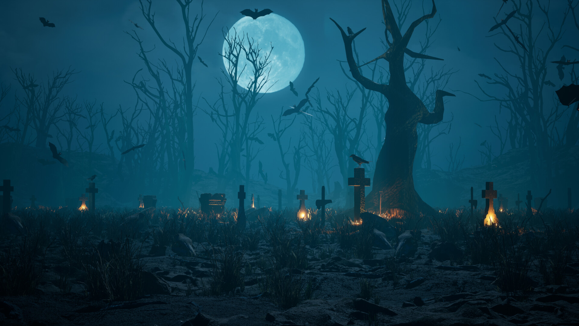 ArtStation - Graveyard Environment creation in Unreal Engine 5.