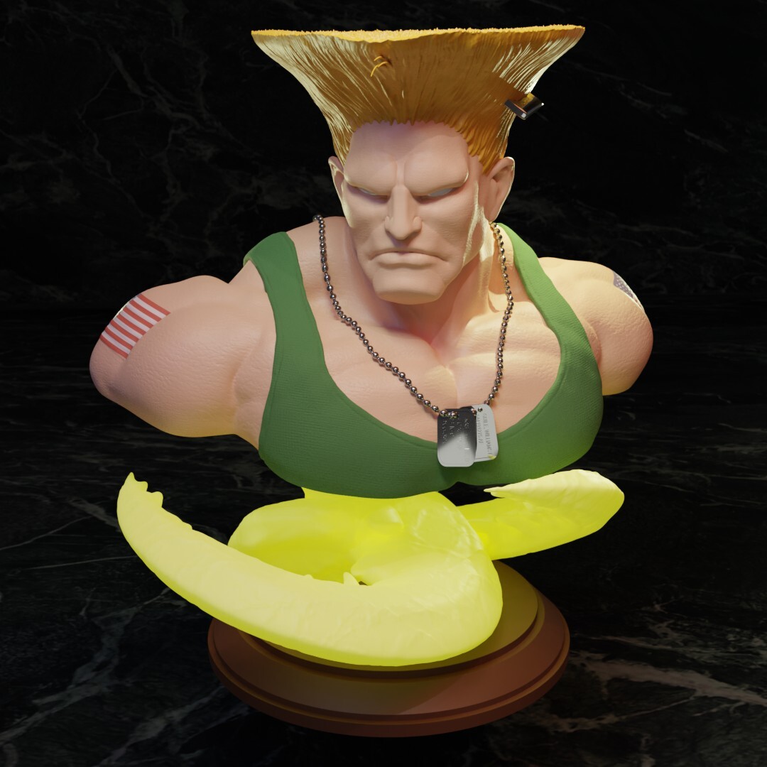 ArtStation - Guile Bust