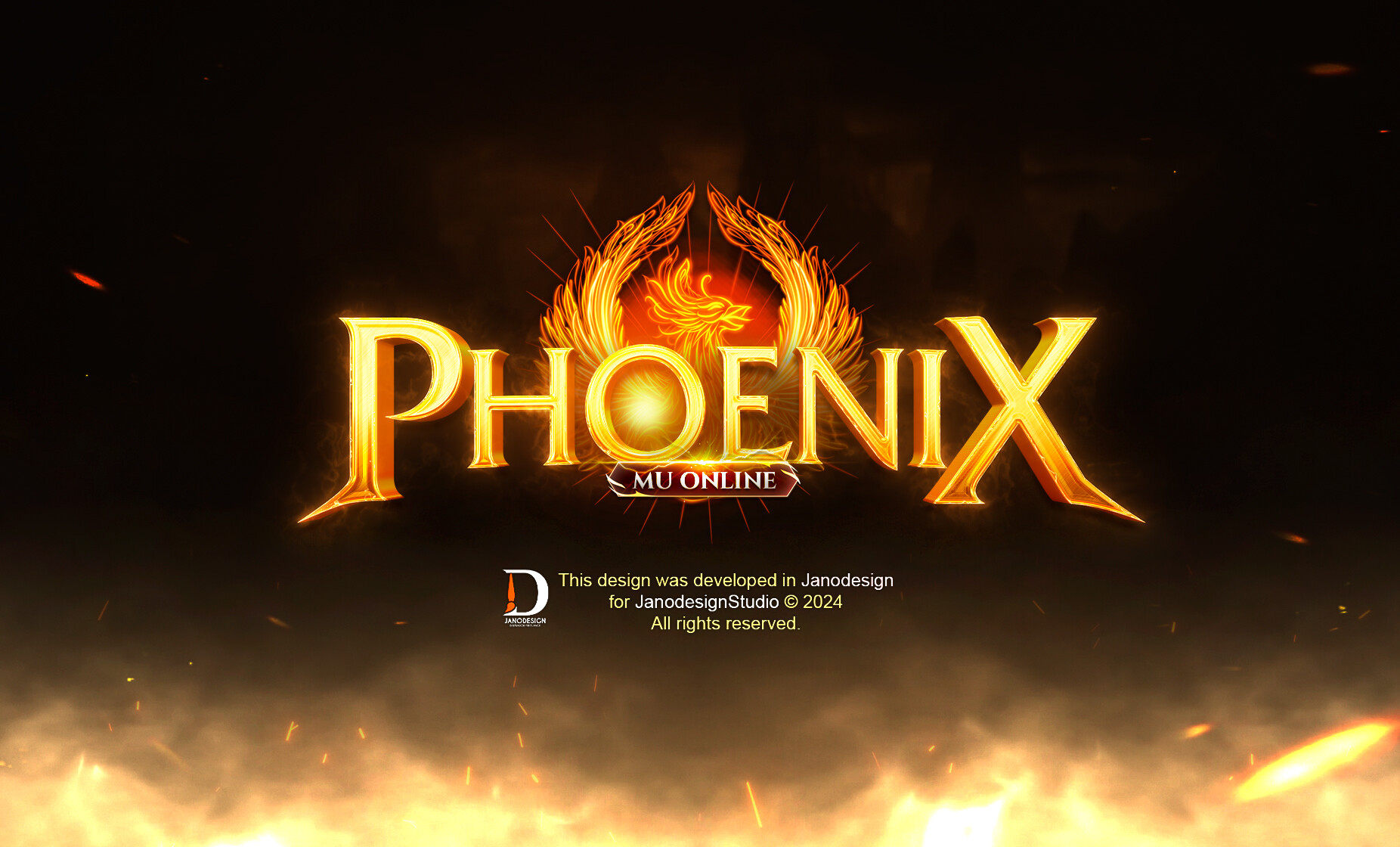 ArtStation - Logo design - PHOENIX MU ONLINE