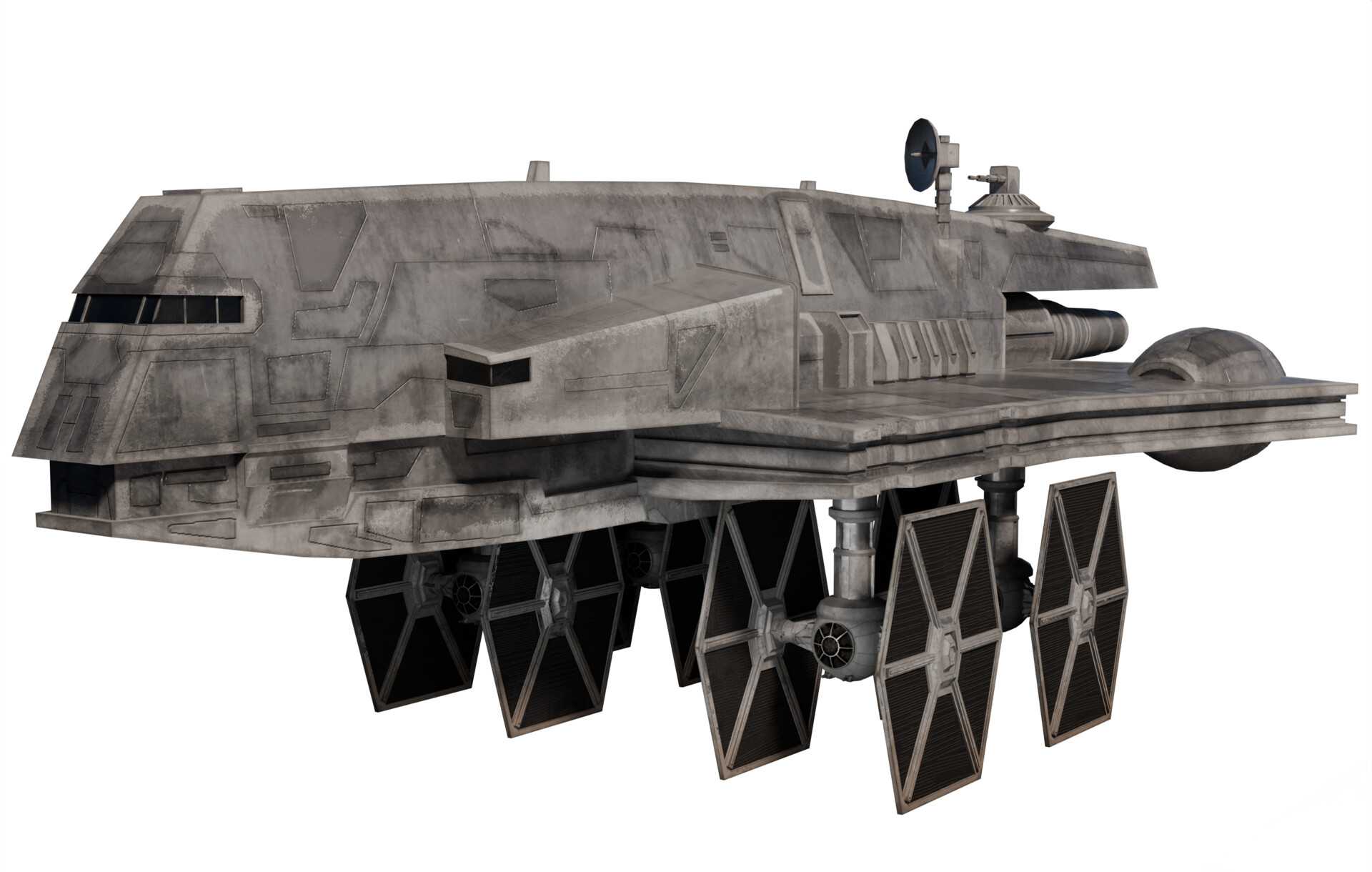 ArtStation - Gozanti-class cruiser