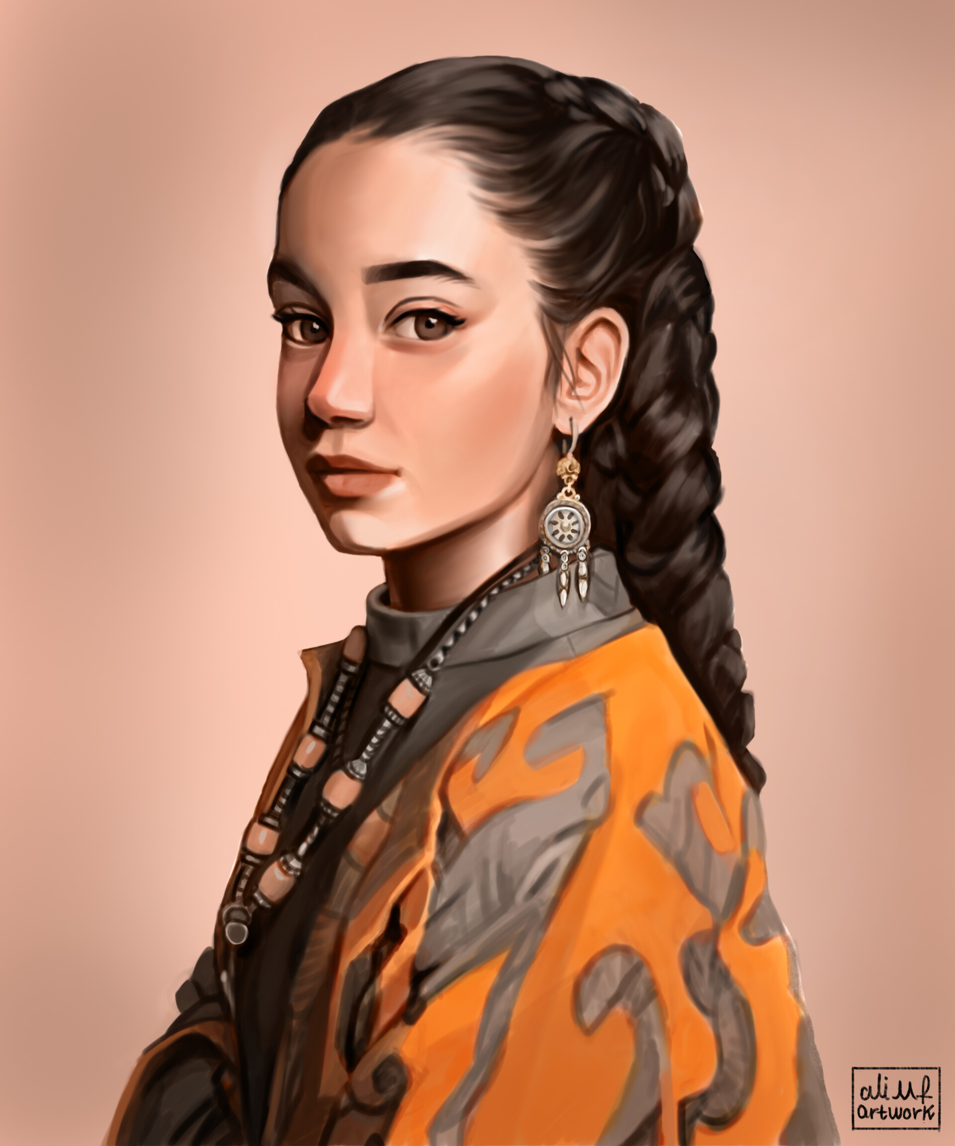 ArtStation - Portrait drawing in Photoshop