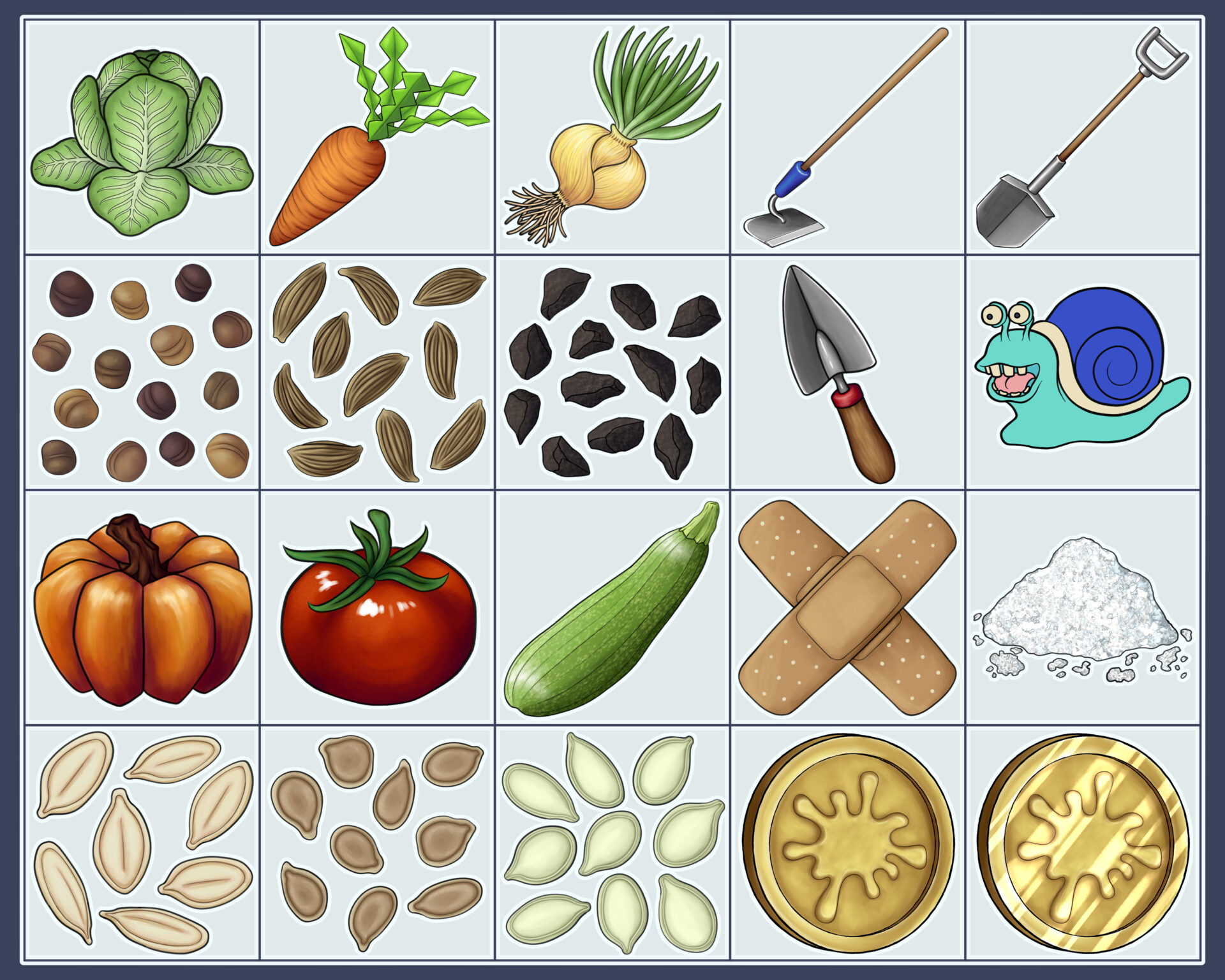 ArtStation - Icon Sheet for "Slug Busters"