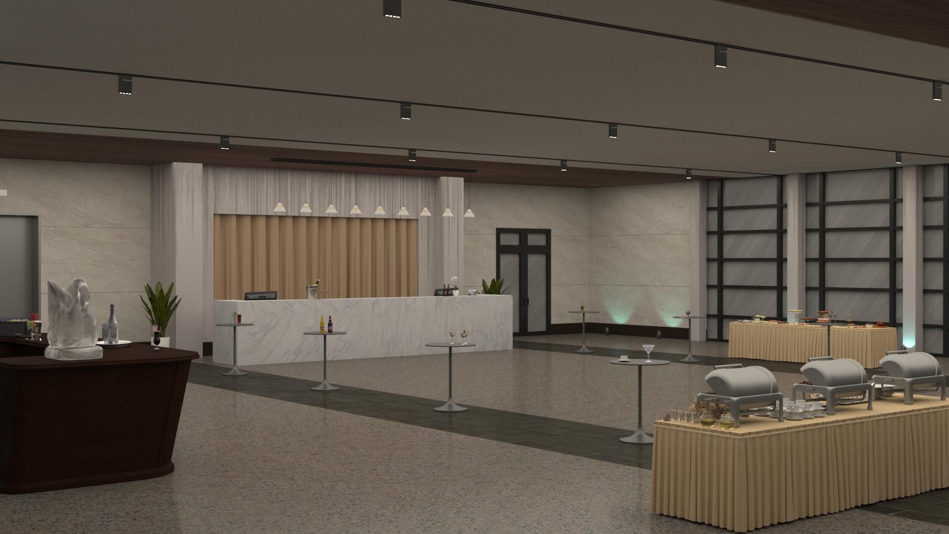 Byron Pockrandt - Archer S14 E04 3D Environment: Vegas Office Lobby