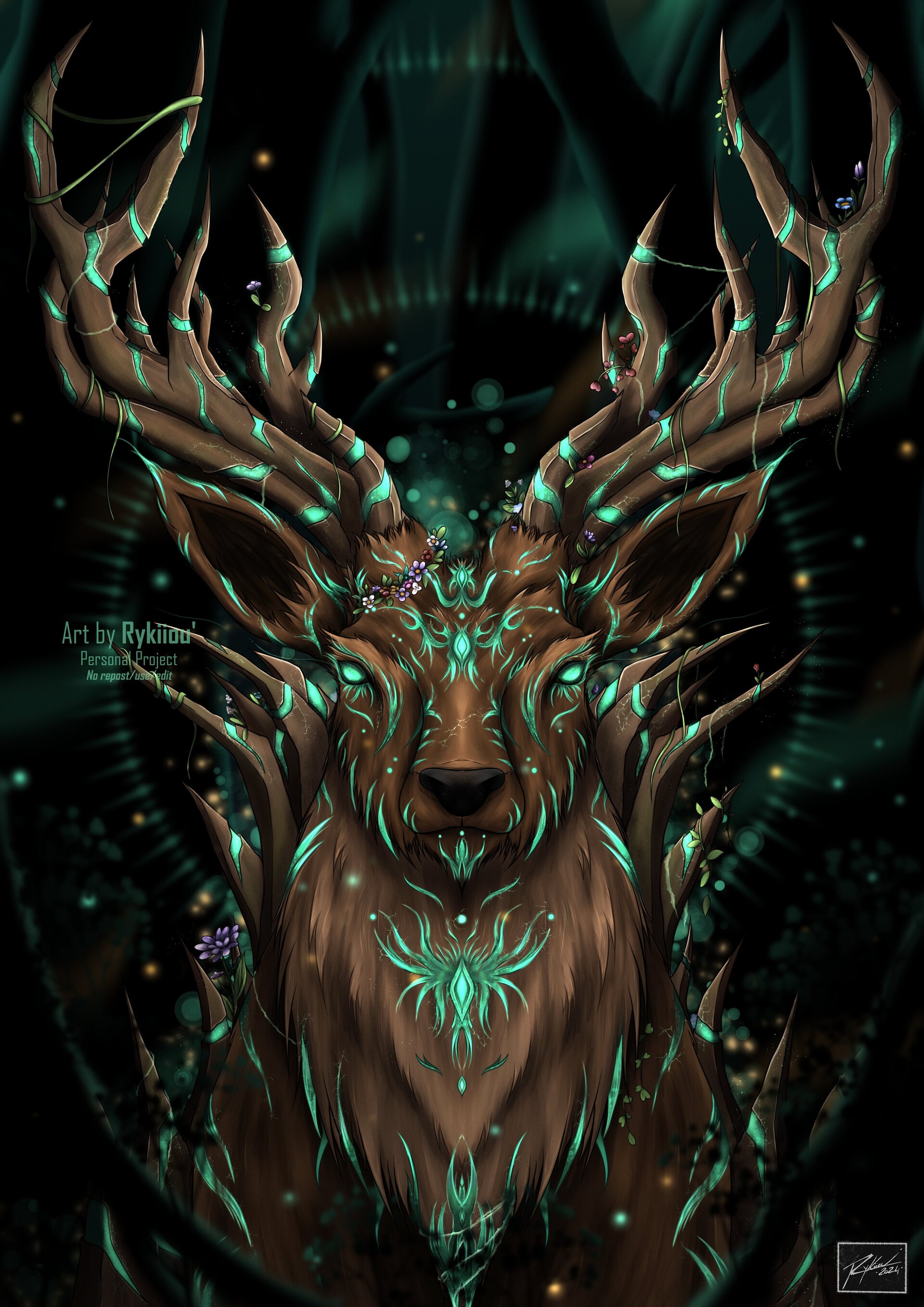 ArtStation - "The Stag is the King of the Forest & Protector of all ...