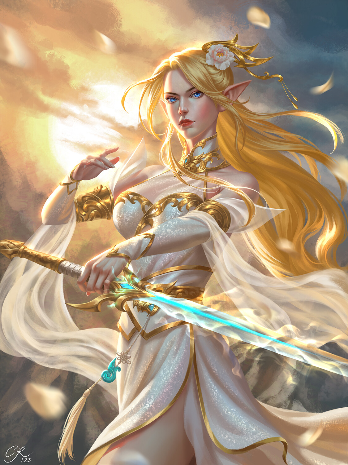 ArtStation - Commission: Solar Elf