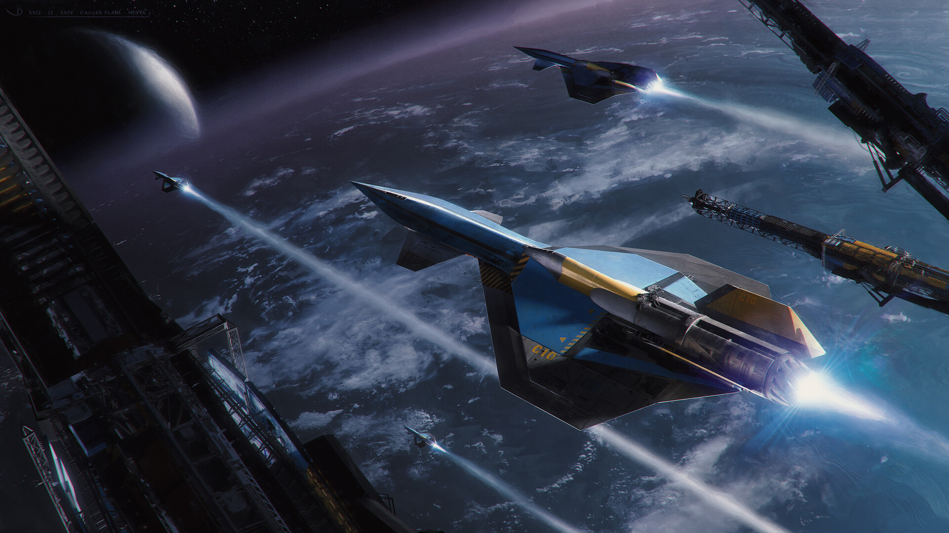 ArtStation - Dagger plane - hover