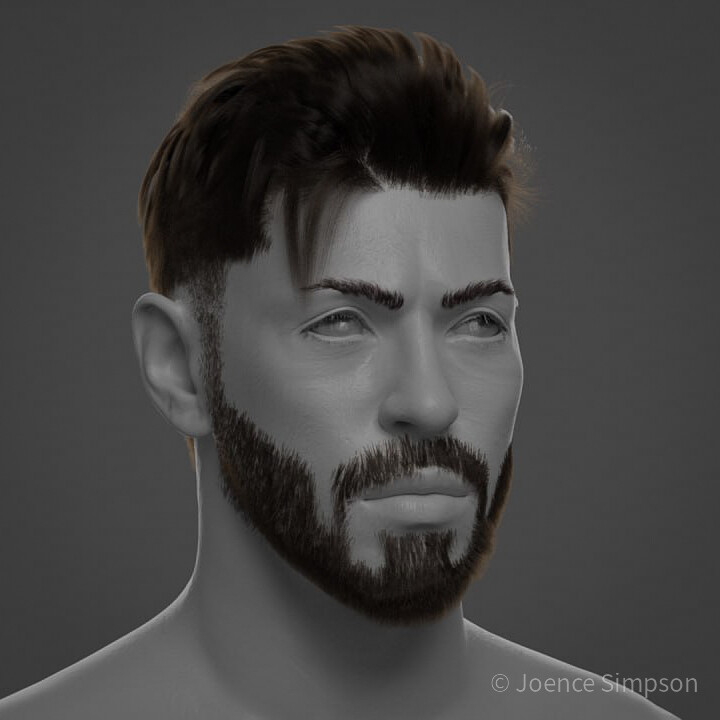 ArtStation - Male Hair/Beard Groom