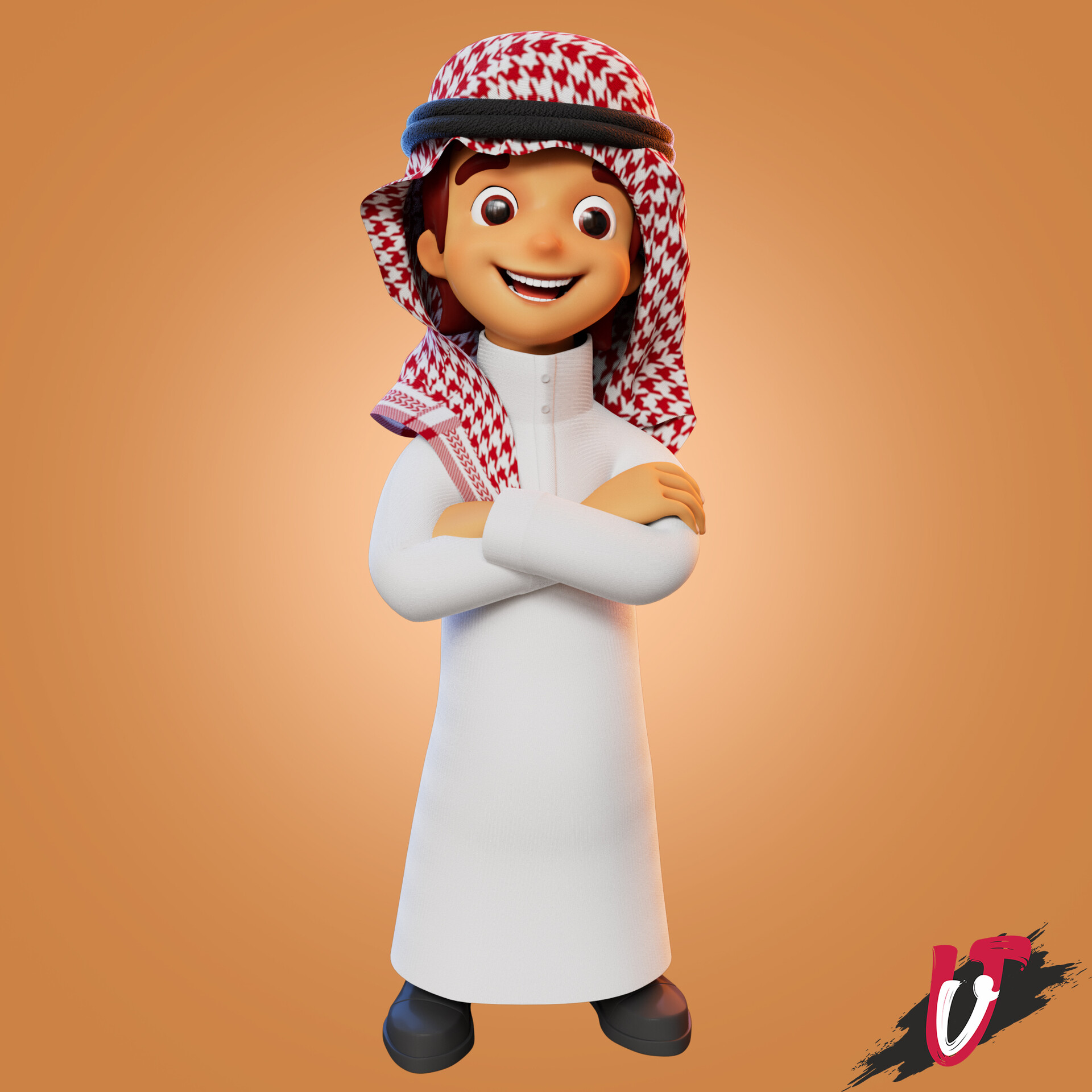 ArtStation - Pixar Style 3d Character ( Arab boy & jesus )