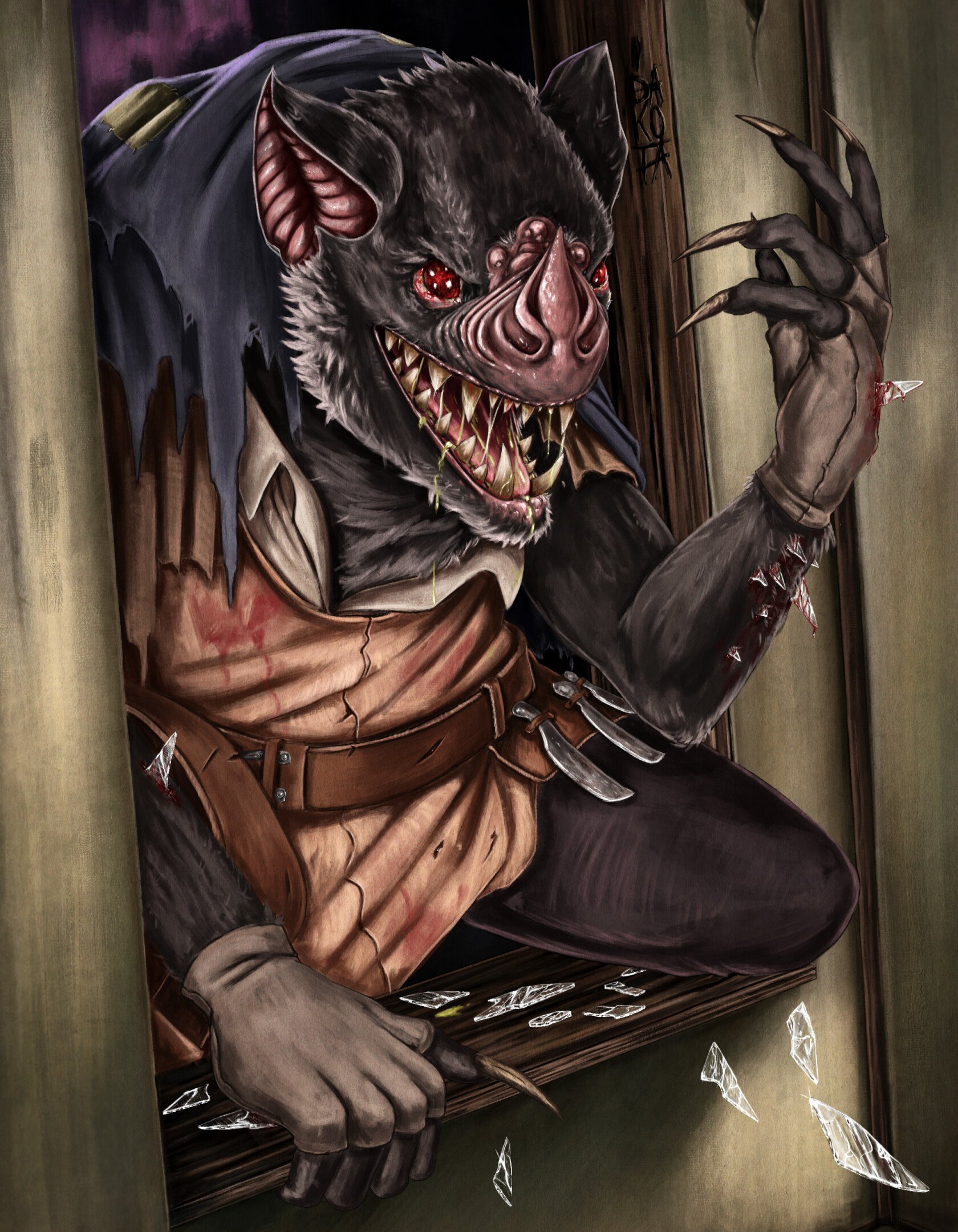 ArtStation - Beware the Bat Barber!