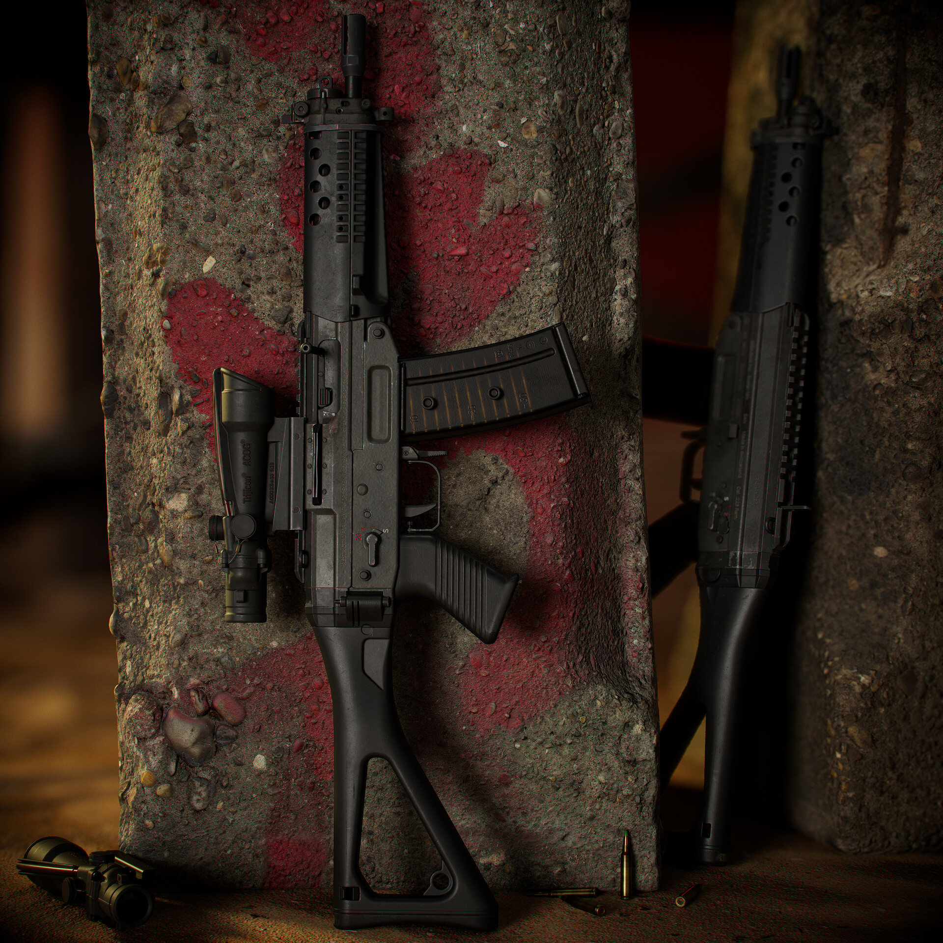 FORGE STUDIOS - SIG SG 552 - 3.5x35 ACOG