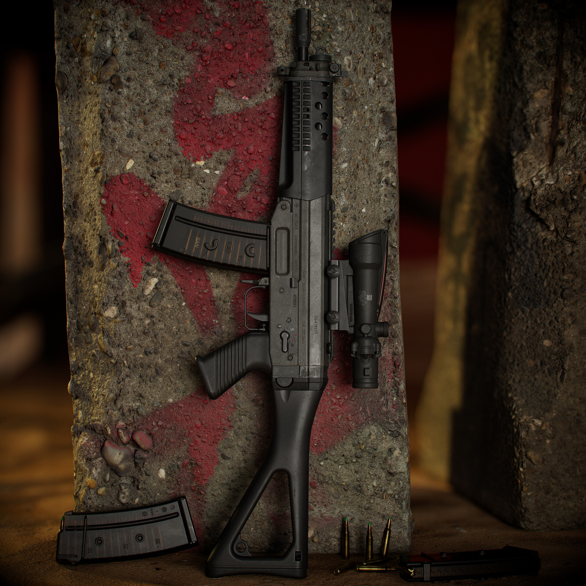 FORGE STUDIOS - SIG SG 552 - 3.5x35 ACOG