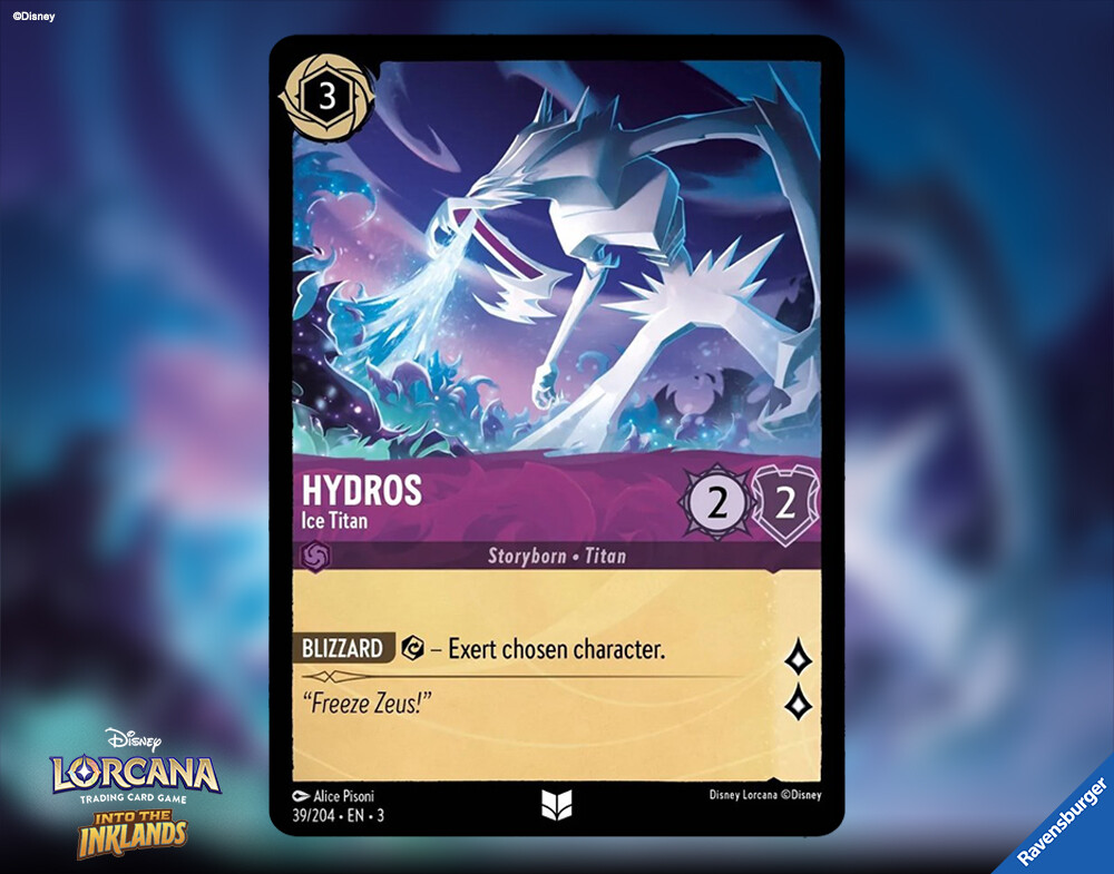 Alice Pisoni - Disney LORCANA TCG - HYDROS Ice Titan - SET 3 Into The ...