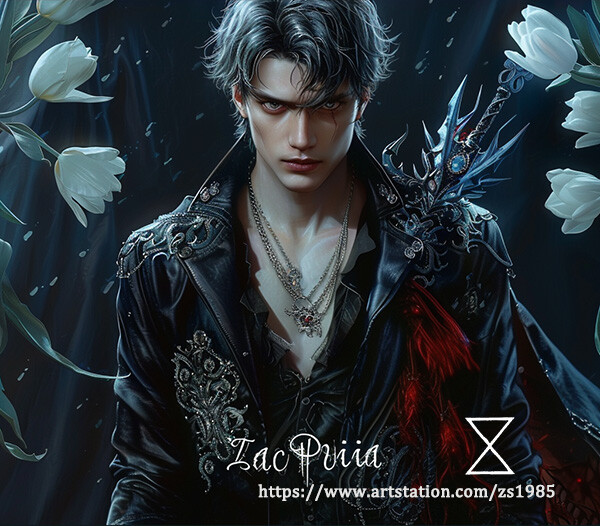 ArtStation - 尼禄—(鬼泣同人图)_ruoxin zhang