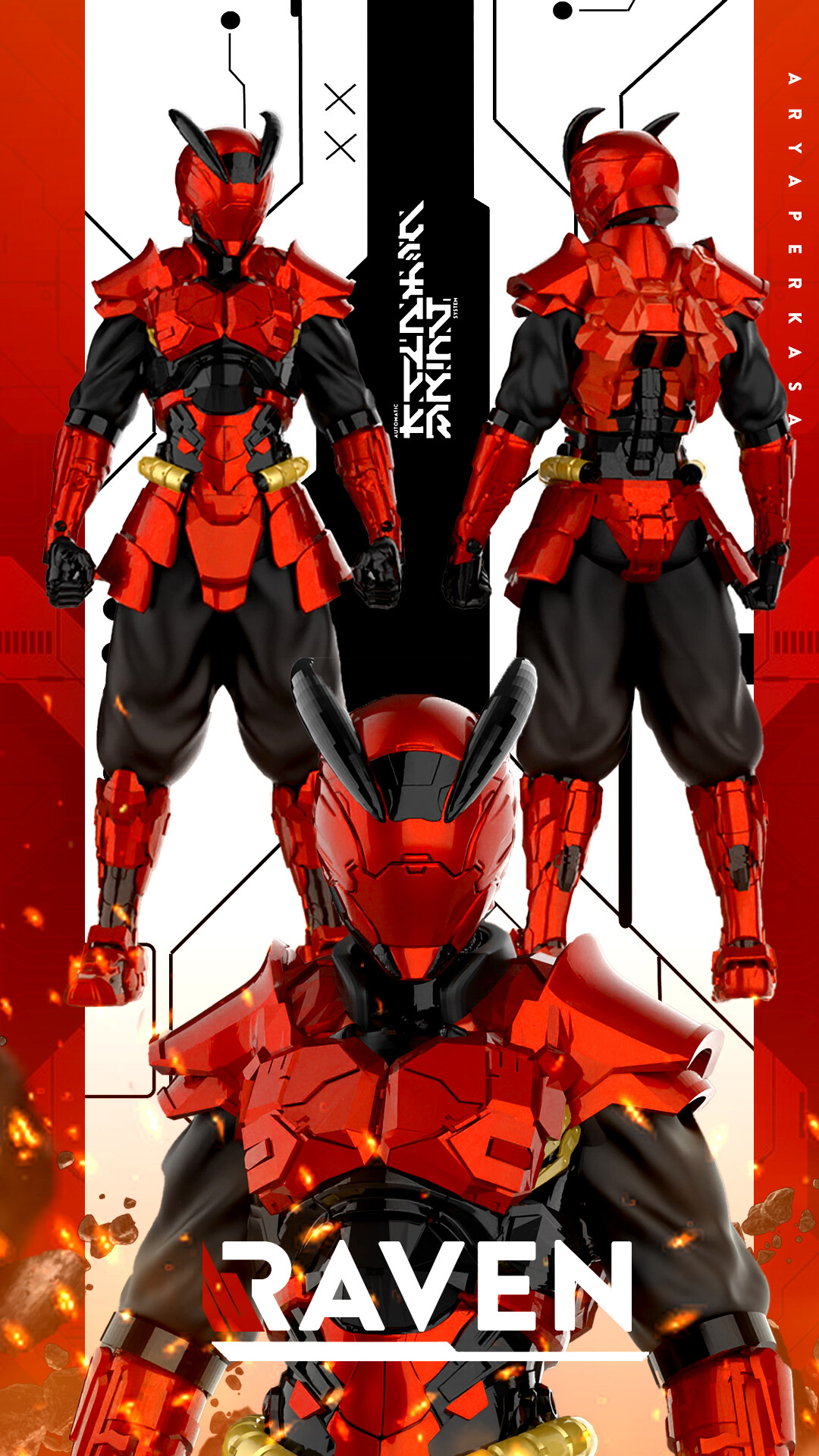 ArtStation - RAVEN - 3D print statue