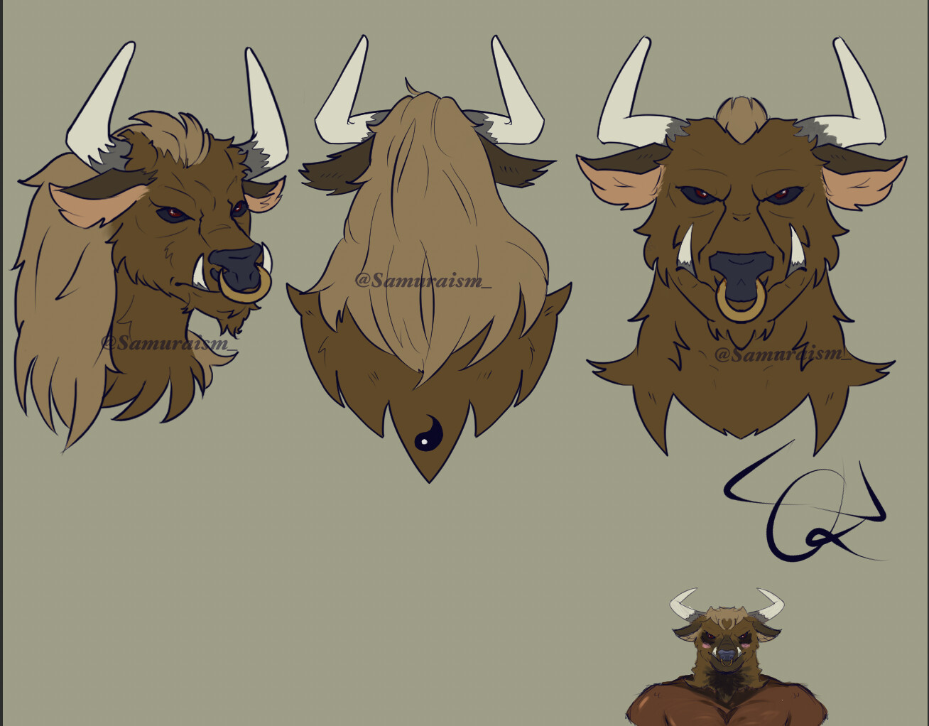 Samuraism - S☆O "The Ox" Mask Concept (OC)