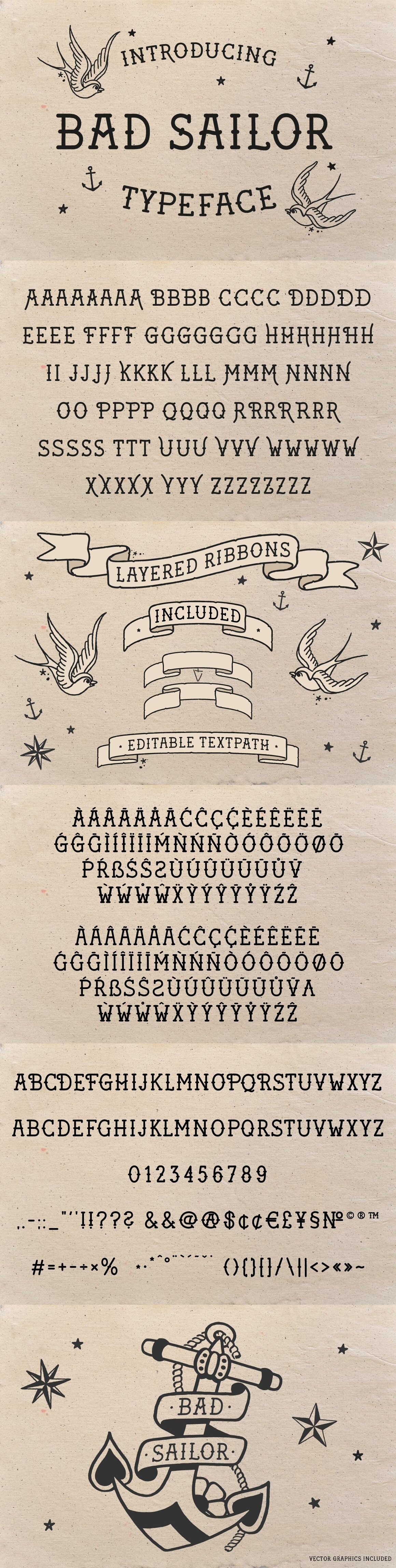 ArtStation - Bad Sailor Typeface