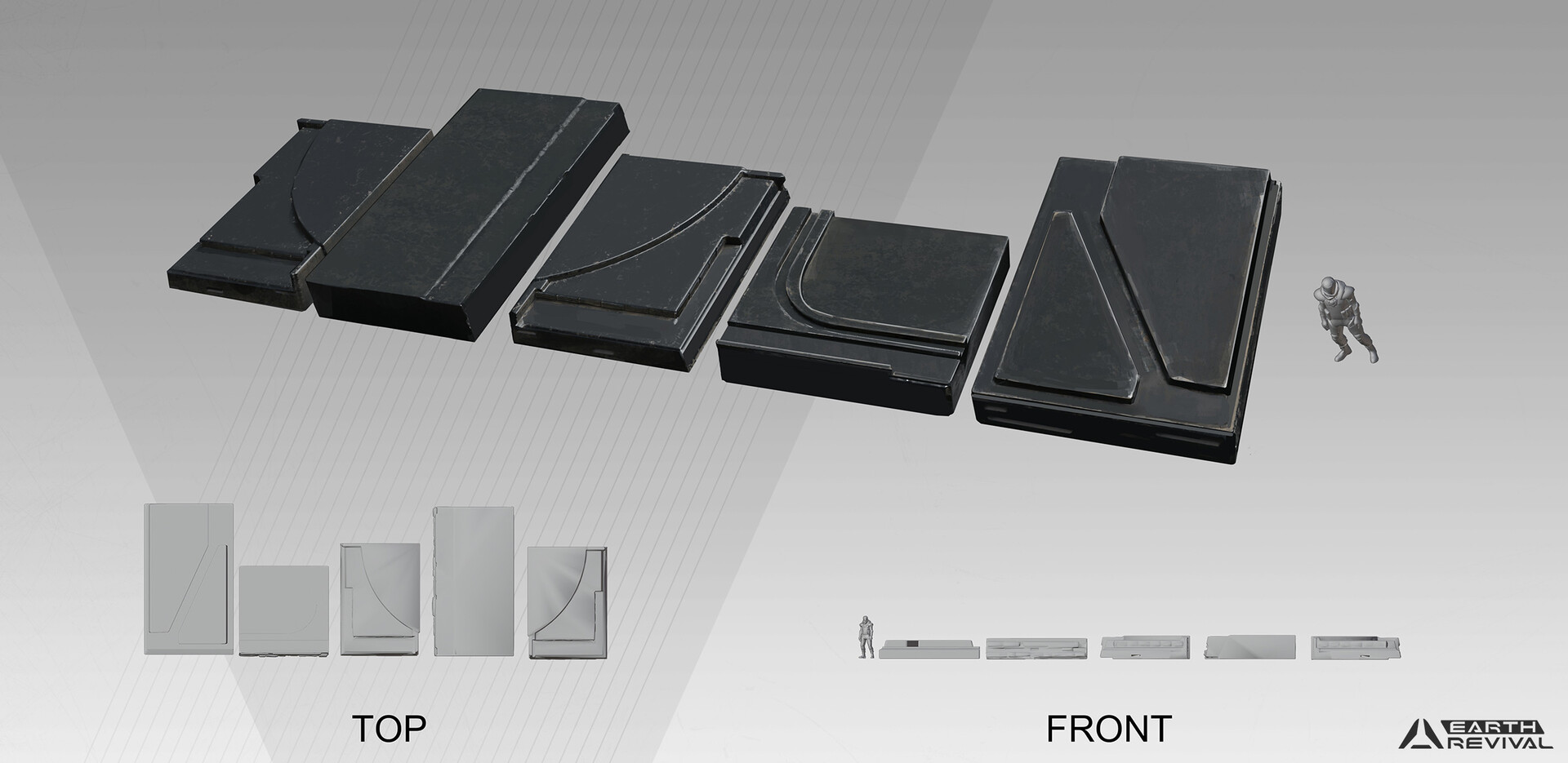 Tianyu Sun - Earth: Revival Shield Occupied Area concept & design 希尔德-沦陷区 场景概念&设计(2023)