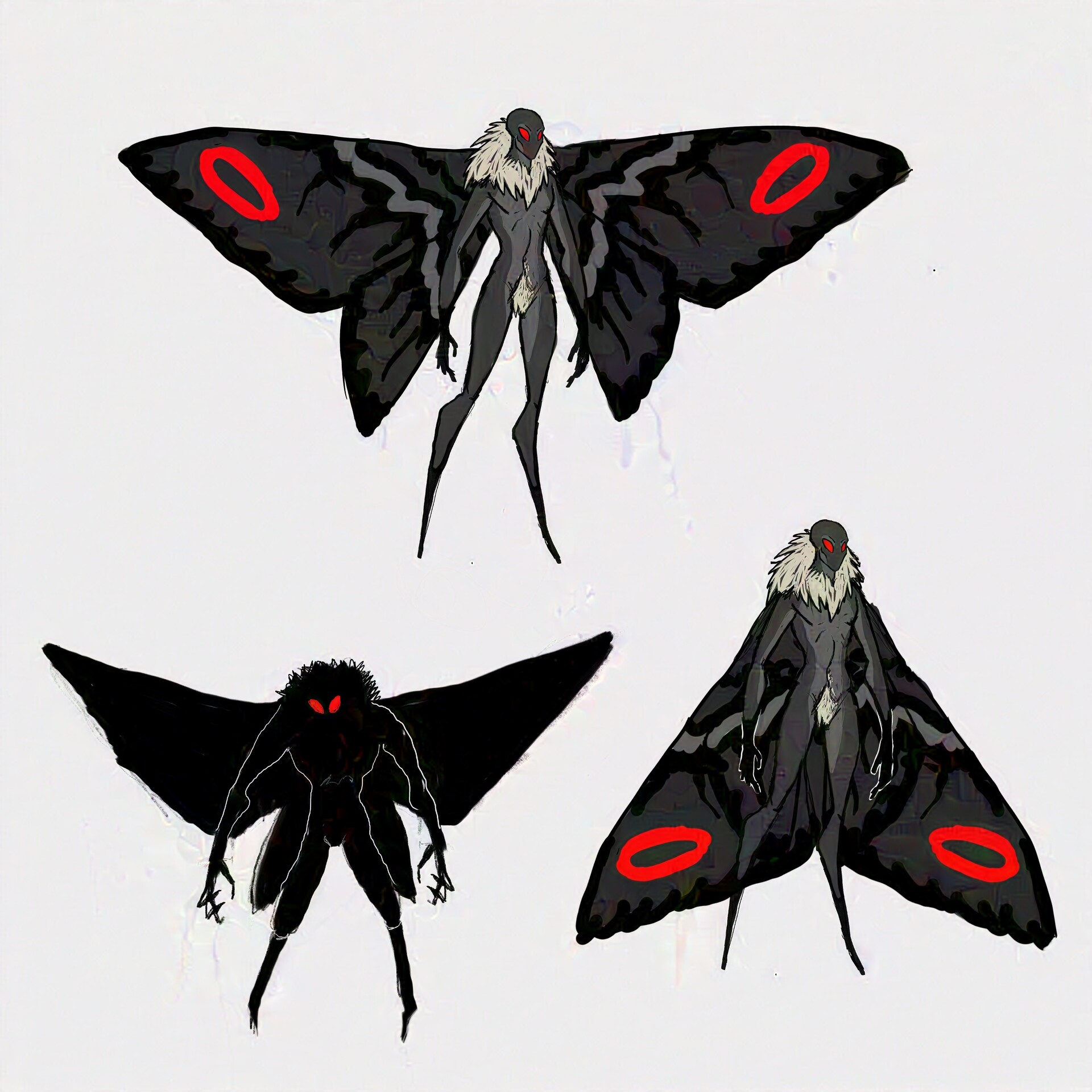 ArtStation - Mothman Character Design