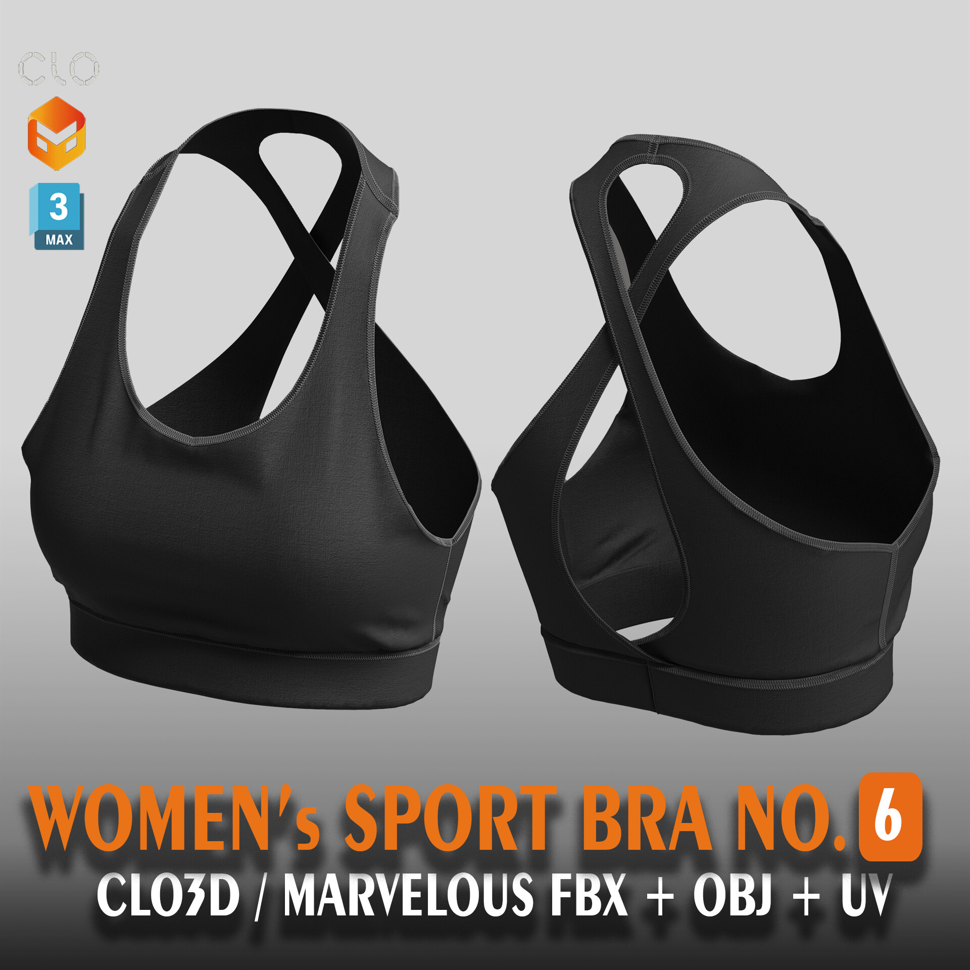 ArtStation - SPORT BRA NO.6