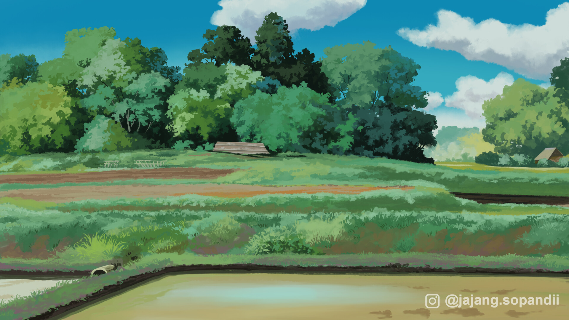 how to draw ghibli backgrounds