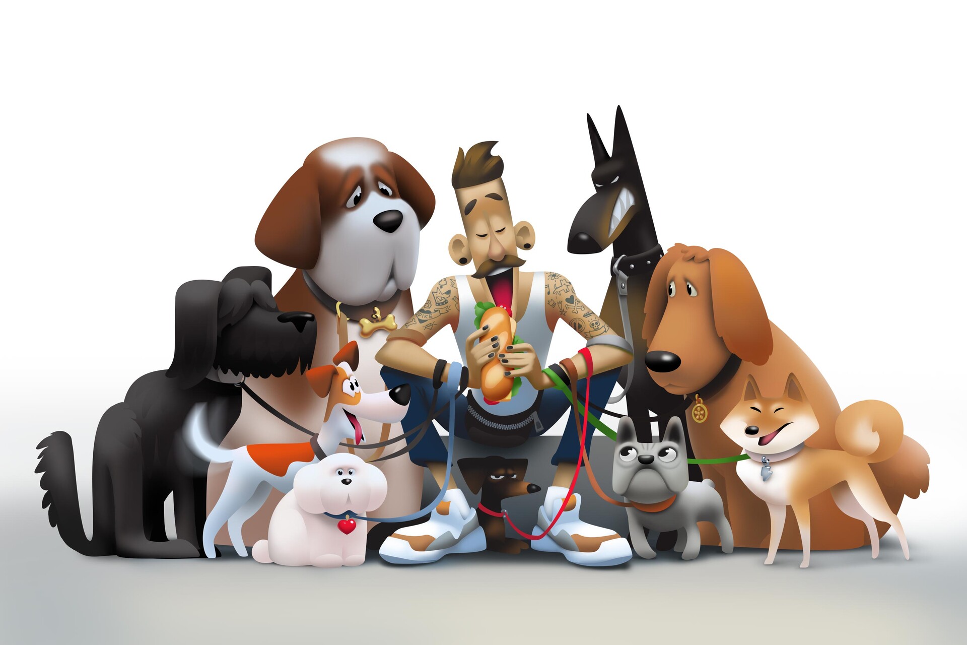 ArtStation - Dog Walker