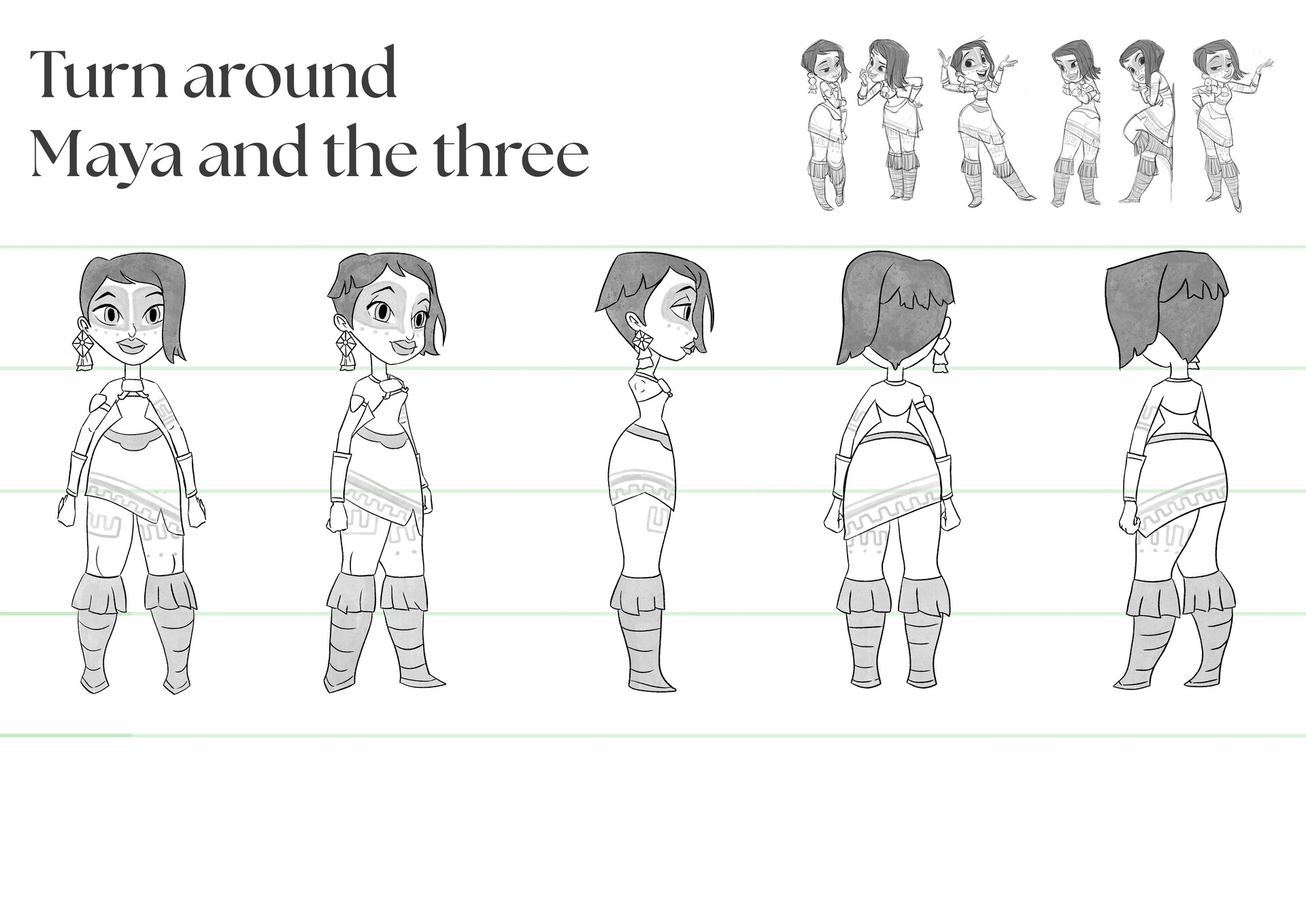 ArtStation - Turn around Maya and the three