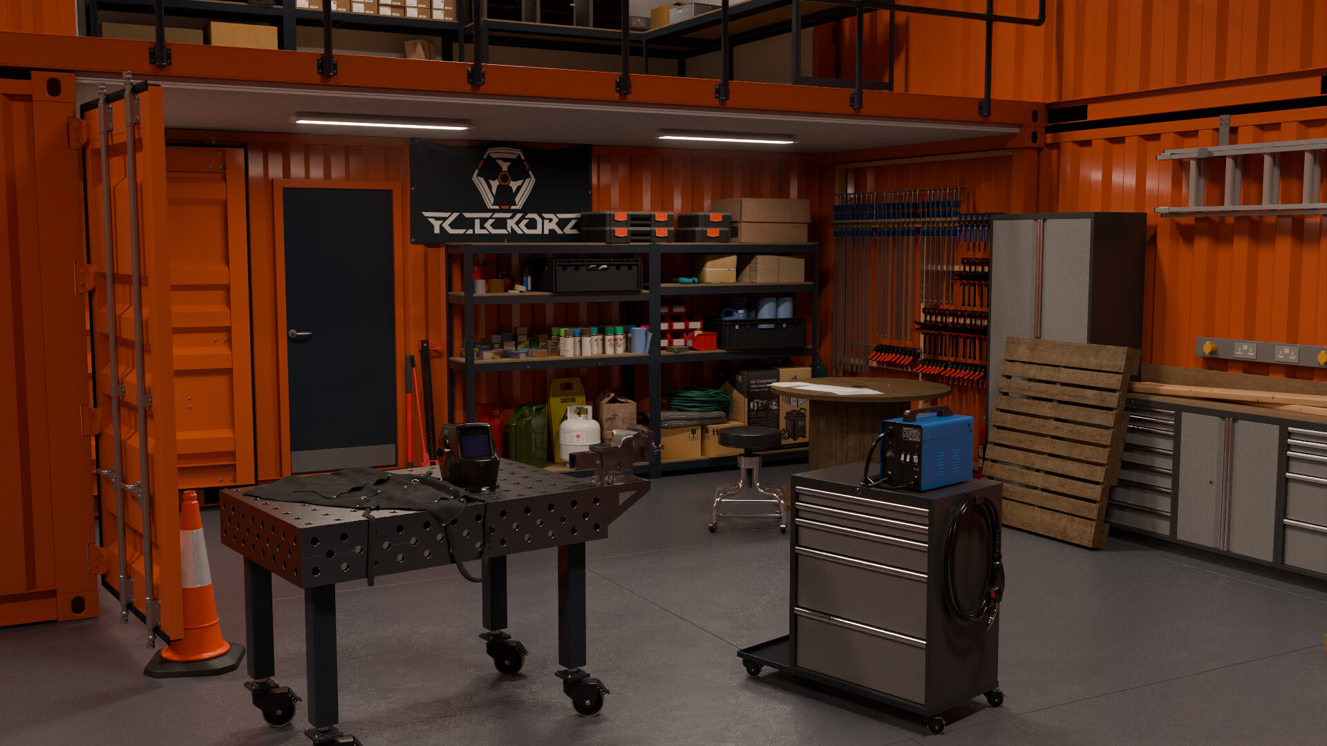 ArtStation - Shipping container workshop scene - Update