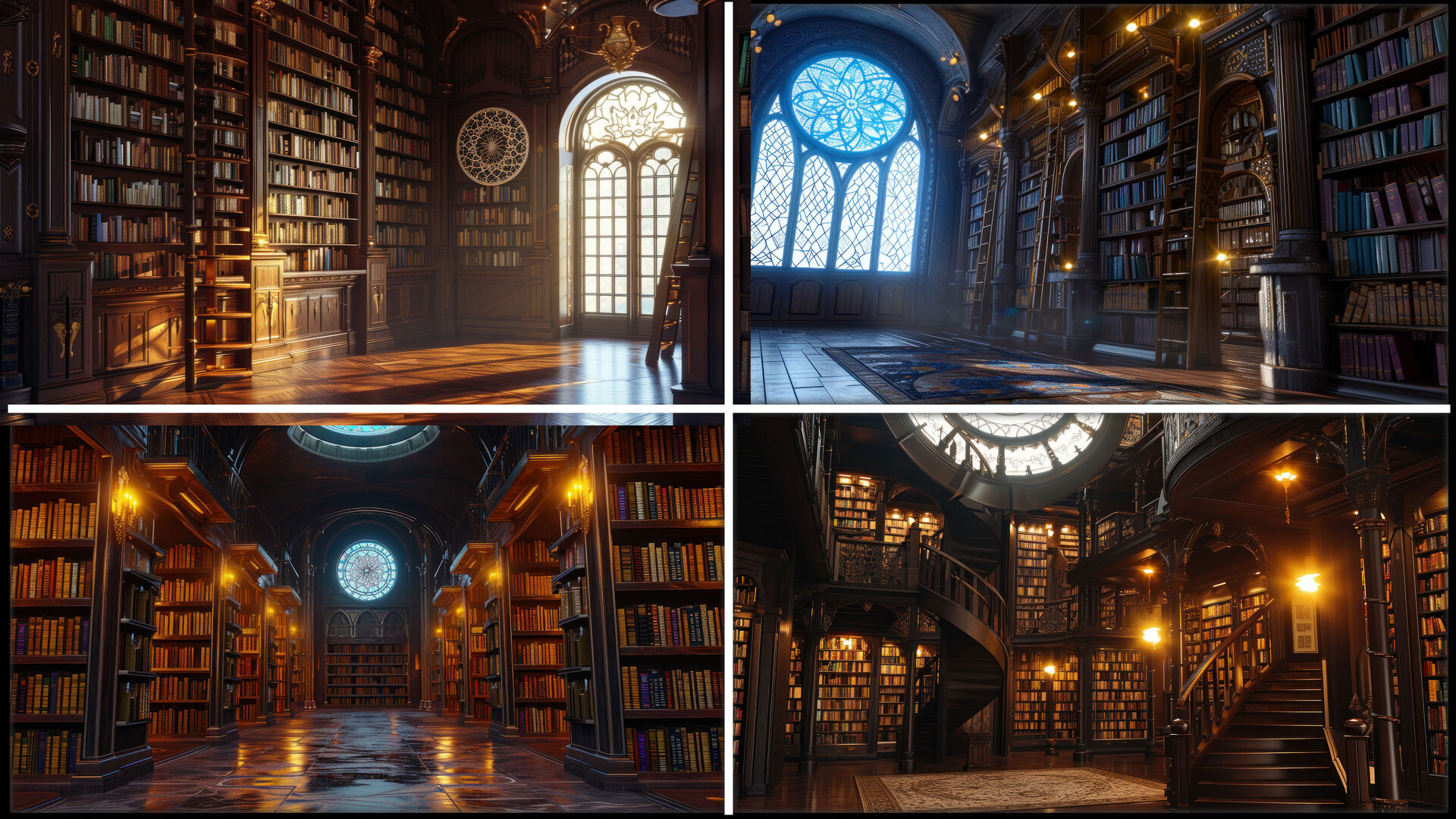 Ferial Concept - 🔹310 Grand Library Environment Concept Reference Image ...