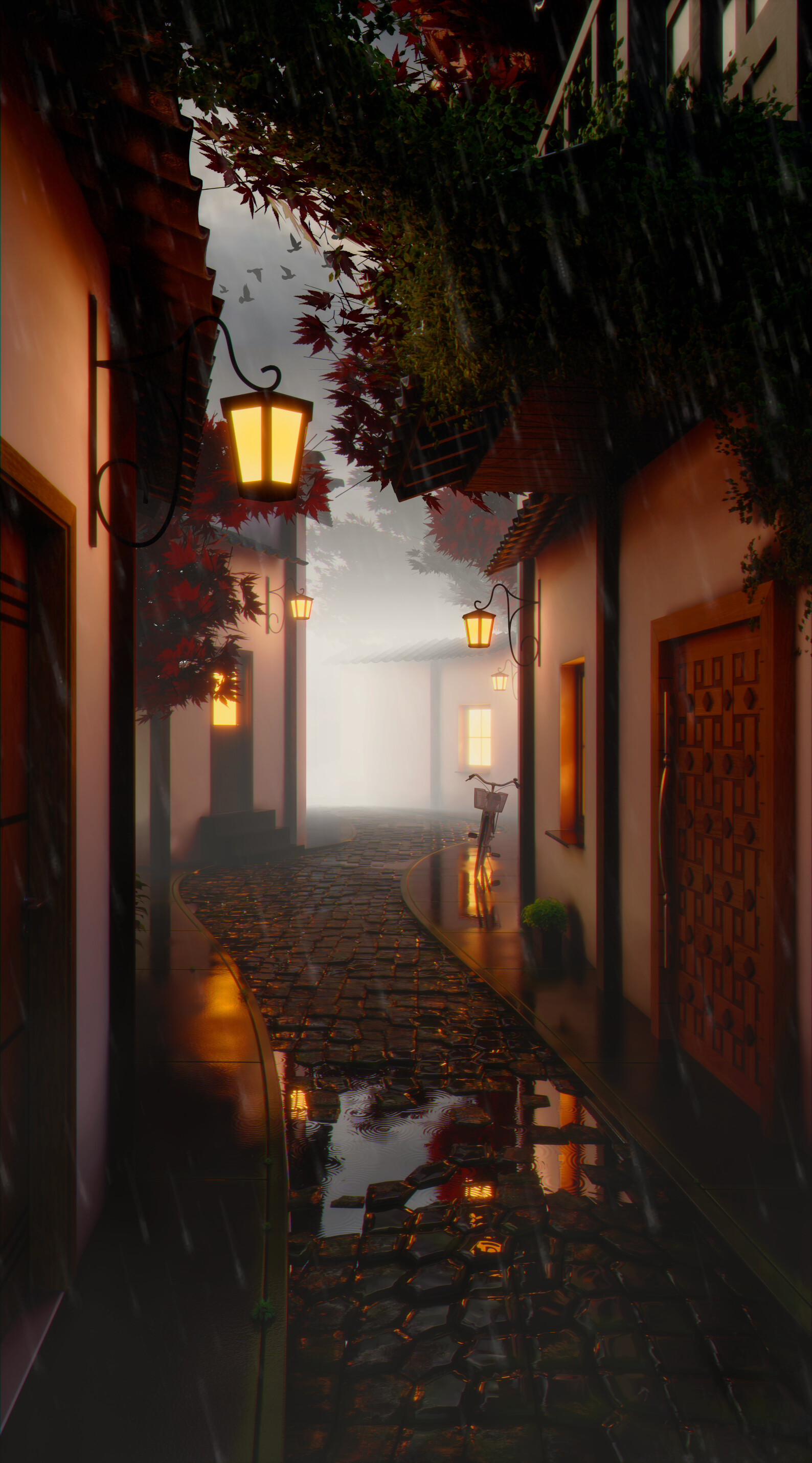 ArtStation - Rainy Alley