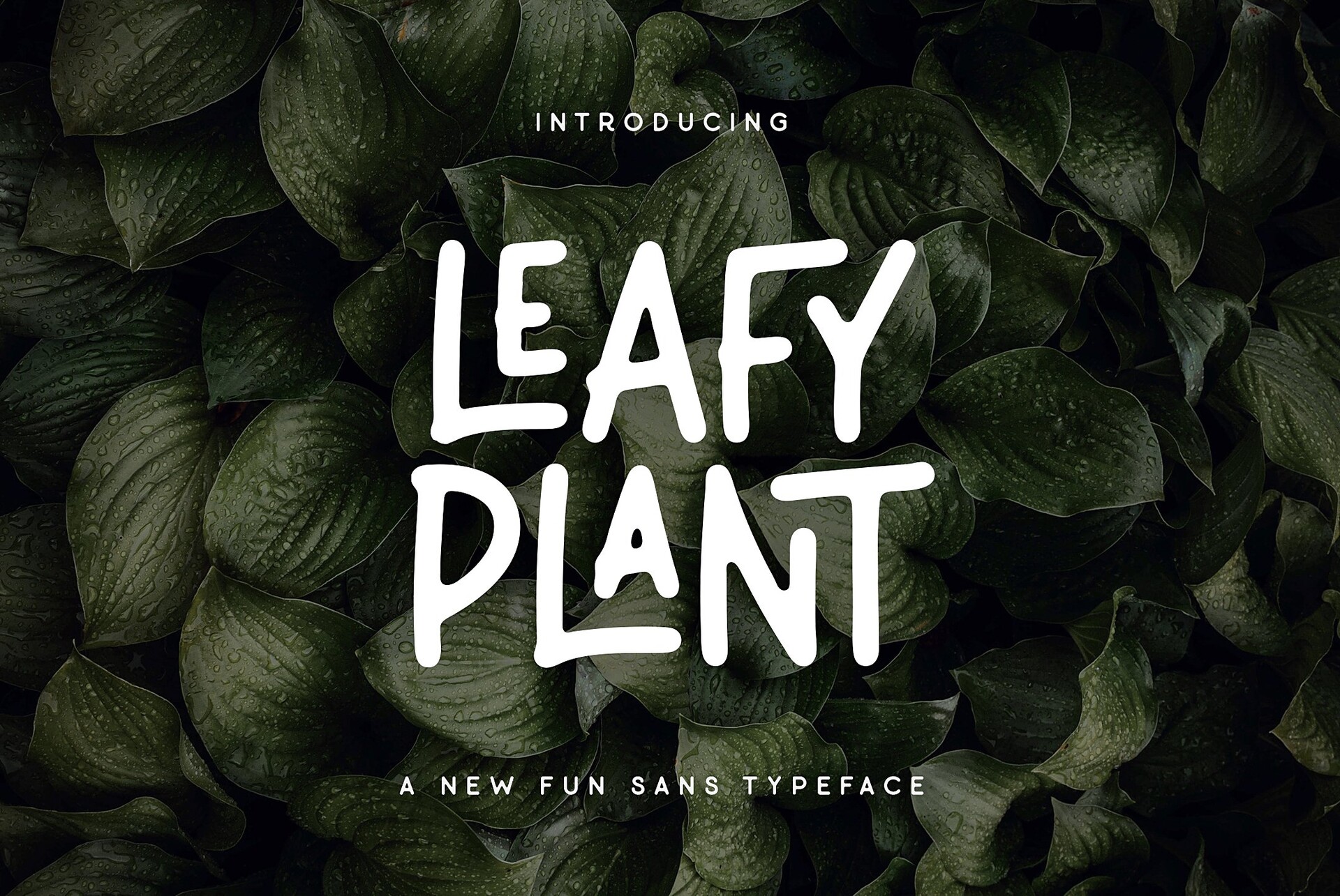 ArtStation - Leafy Plant Fun Typeface