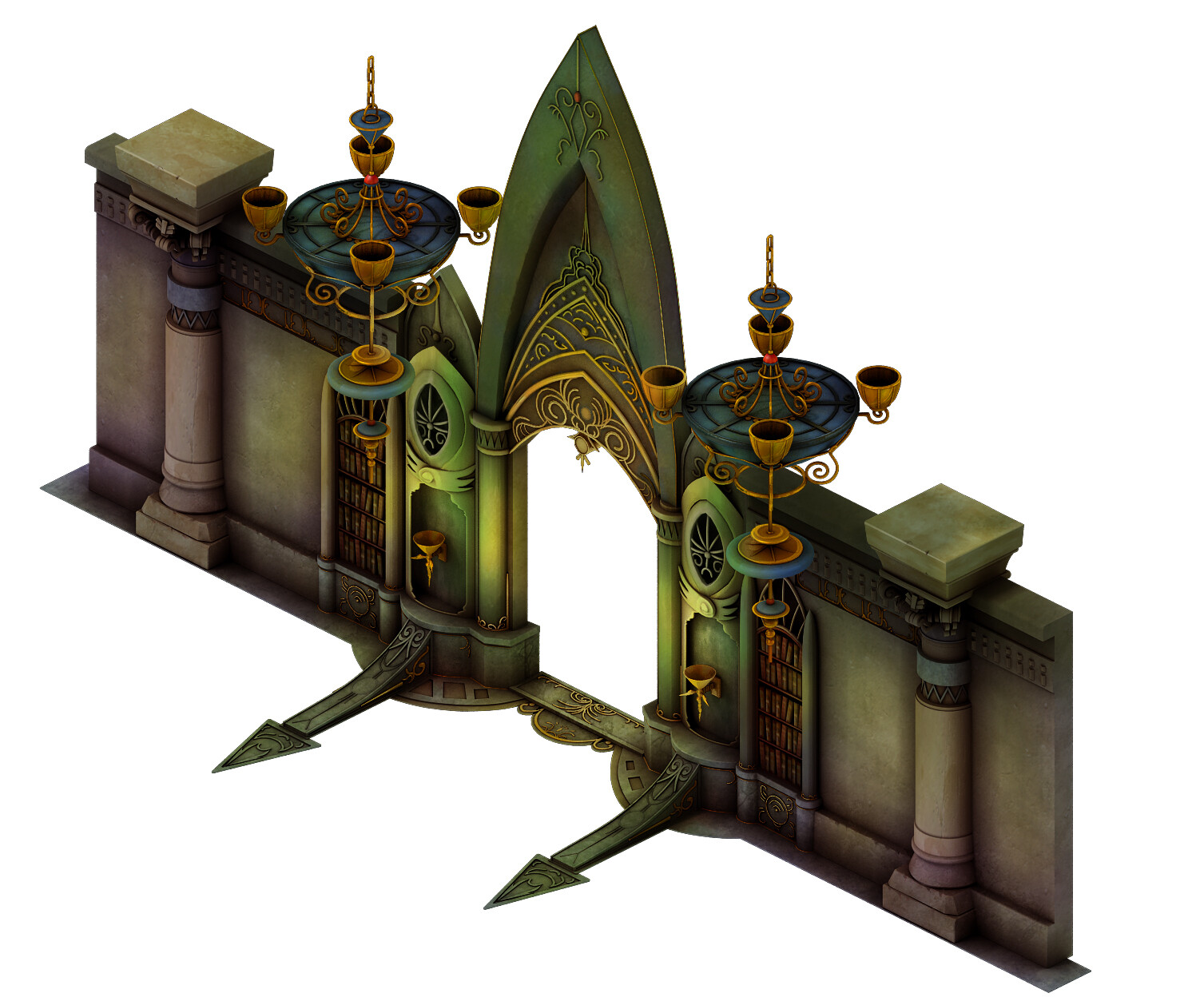 ArtStation - Advanced Collection Area - Entrance Gate 01