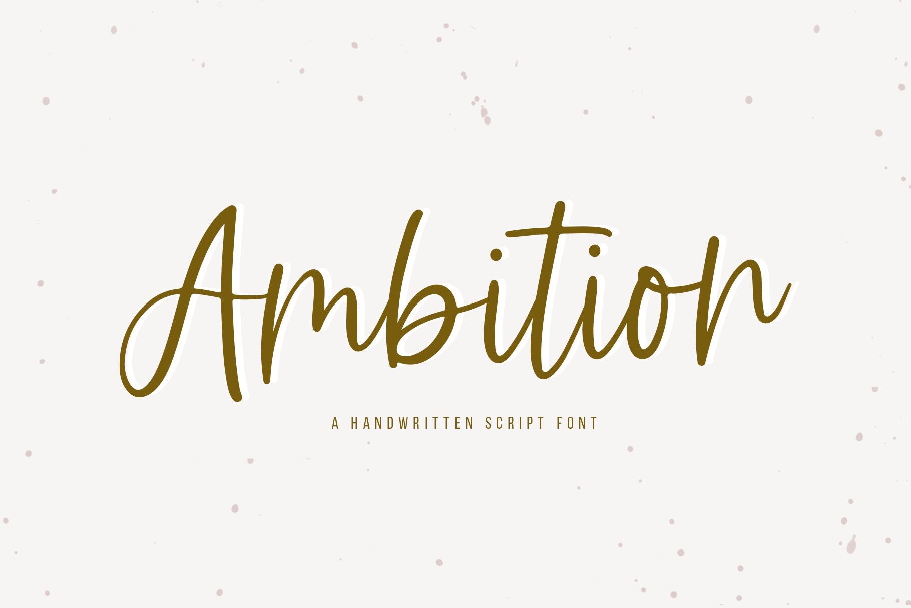 ArtStation - Ambition | Handwritten Script Font