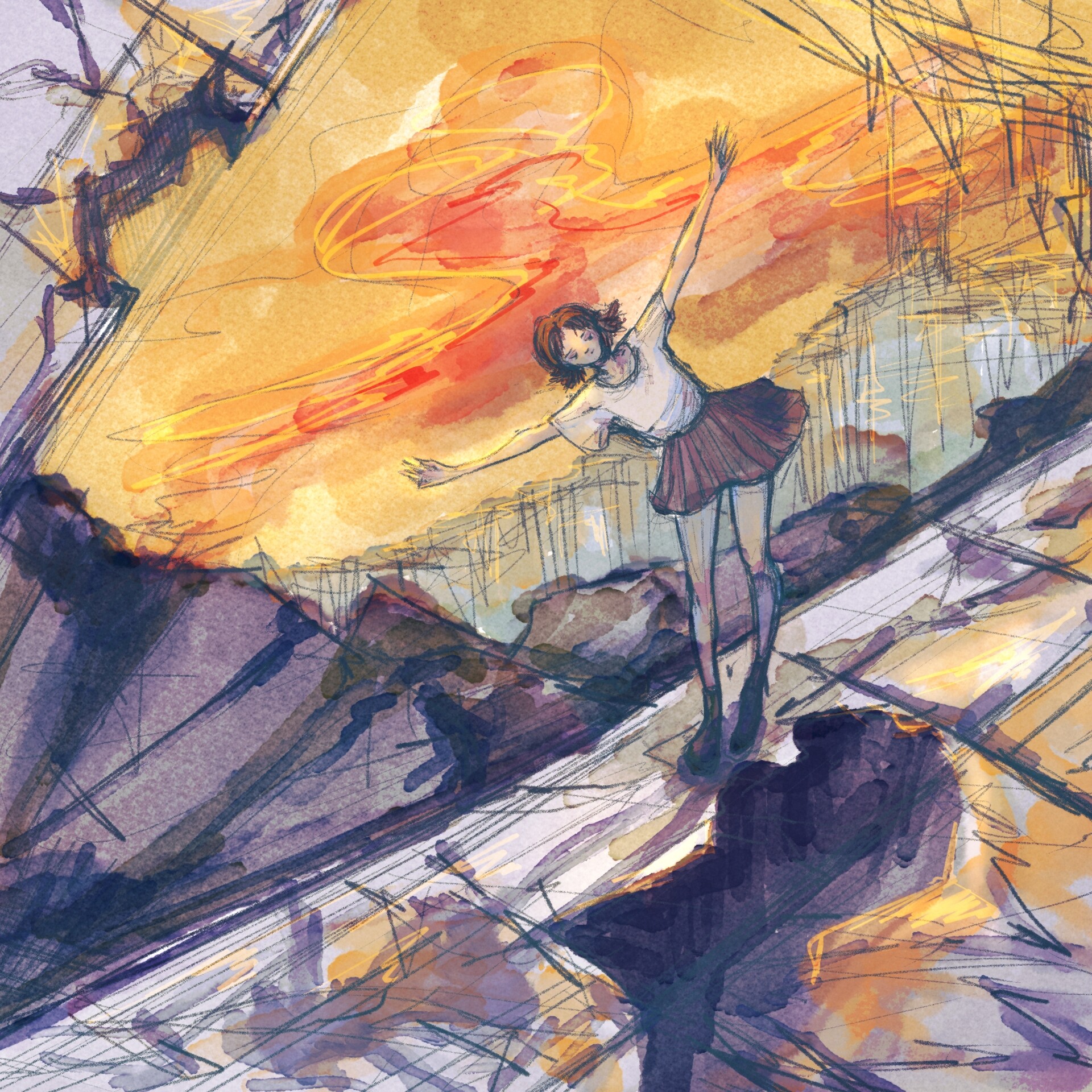 ArtStation - It's chaos but sun still shining