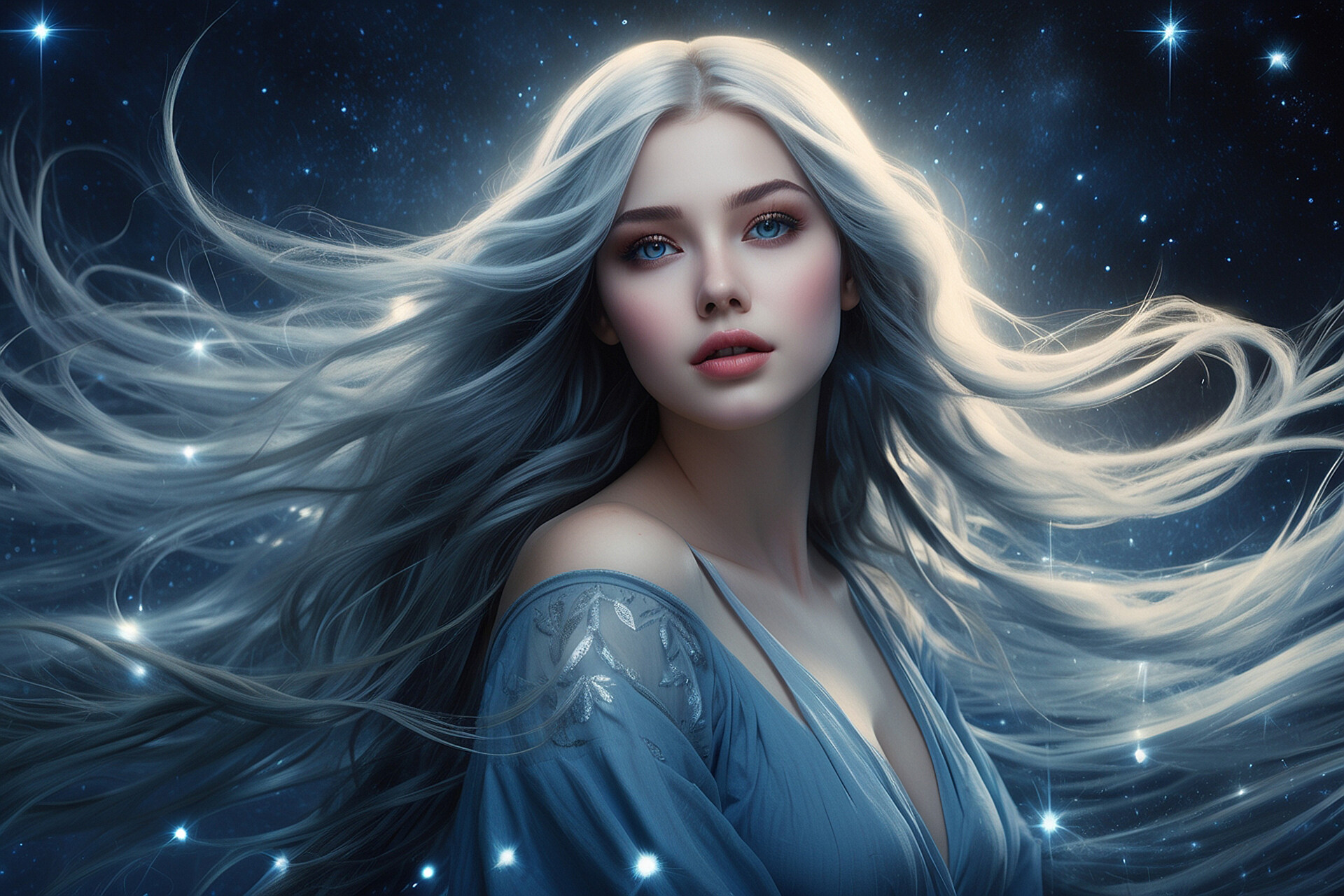ArtStation - Lady in Blue Series - 01