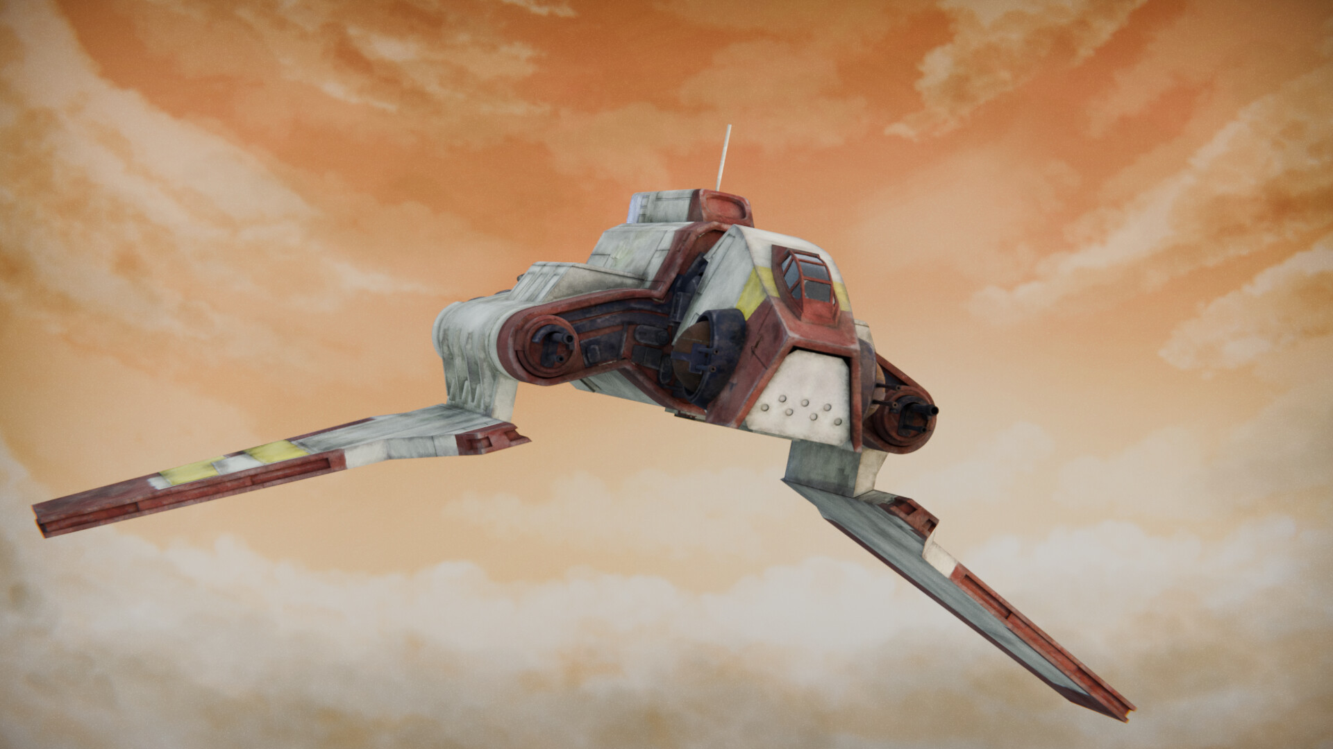 ArtStation - Nu-Class Shuttle (Clone Wars)