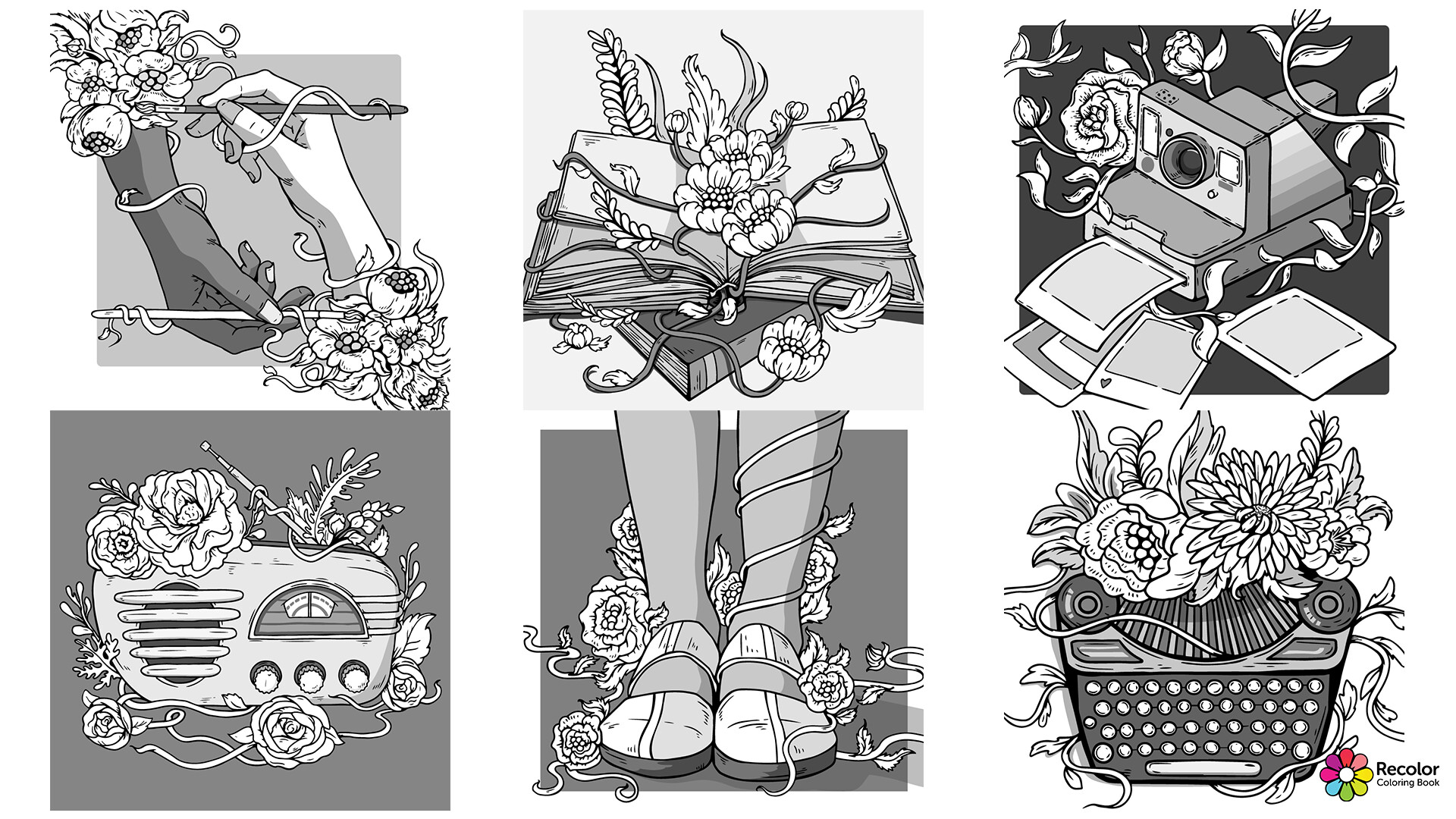 recolor app coloring pages